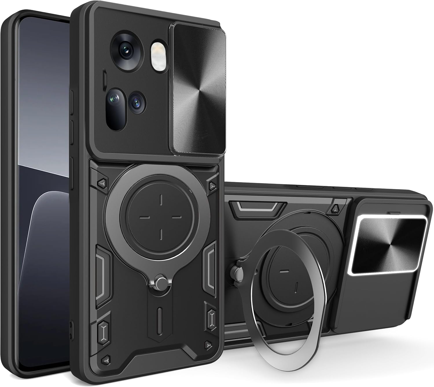 Amazon.com: Elubugod Compatible with Oppo Reno 11 5G Case,with Slide ...