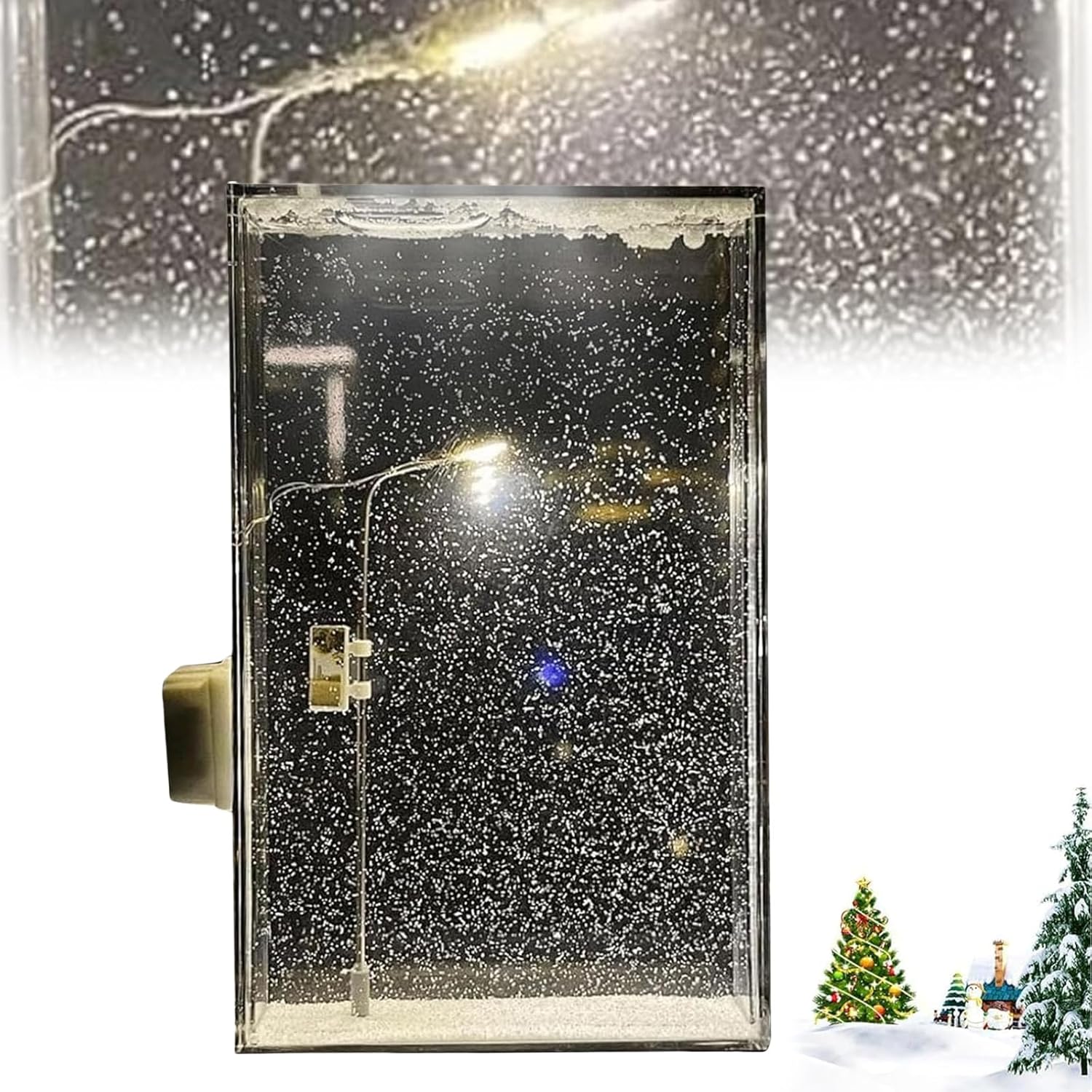 Amazon.com: Snow Tales Lamp, Snowy Night Street Lamp Christmas Snow ...