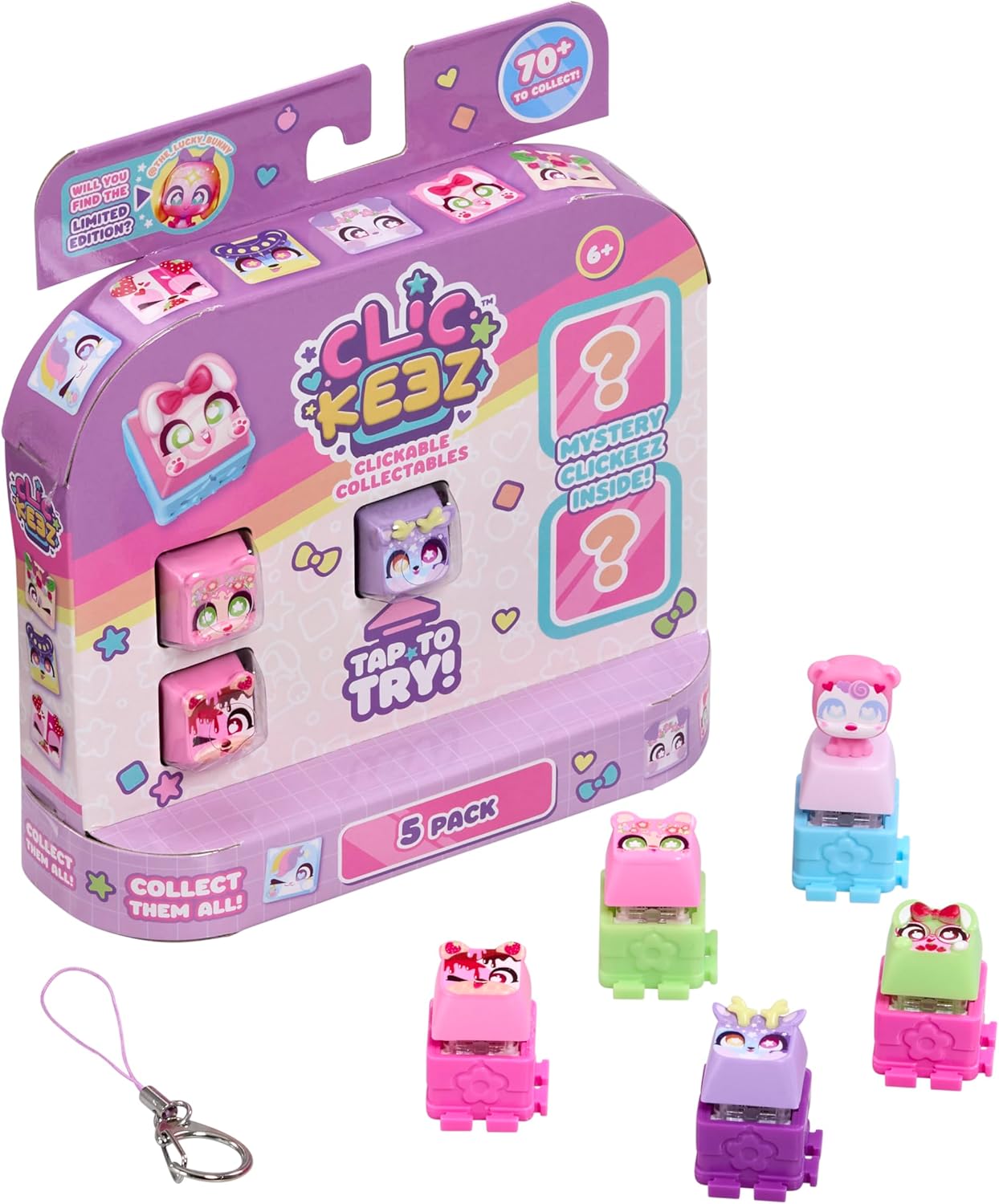 Clickeez: Multipack | Includes 5 Clickable Keyboard Collectibles! | 70 ...