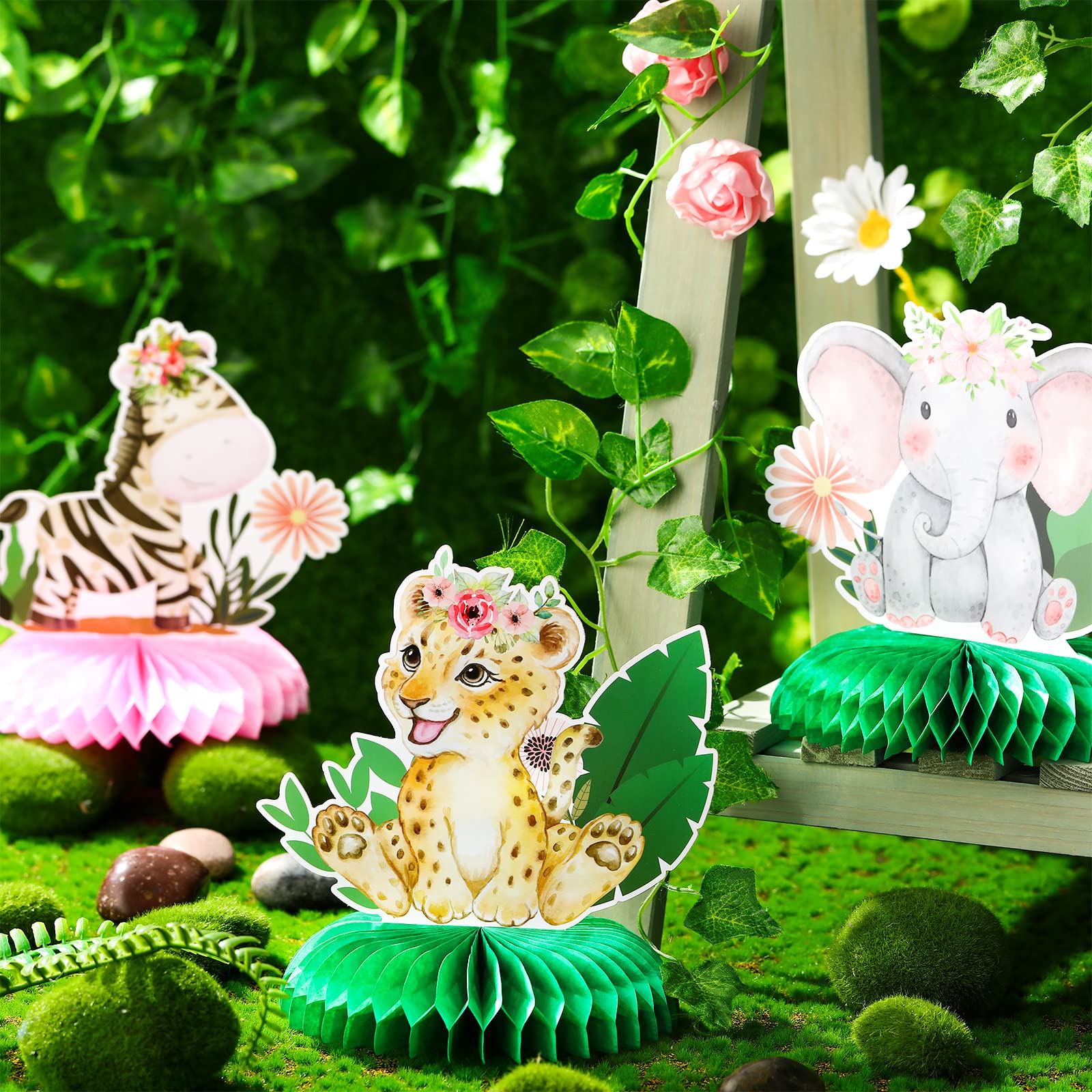 Wild Animal Centerpieces For Tables Buy Festiko 24 Pcs Cute Safari