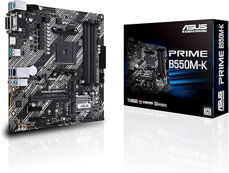 Amazon.com: ASUS Prime B550M-K AMD B550 Socket AM4 Micro ATX DDR4-SDRAM ...