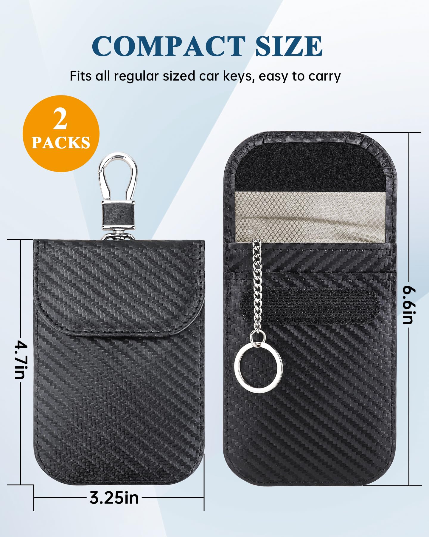 Snapklik.com : 2 Pack Of Faraday Bags For Key Fob, Enhanced Car RFID ...
