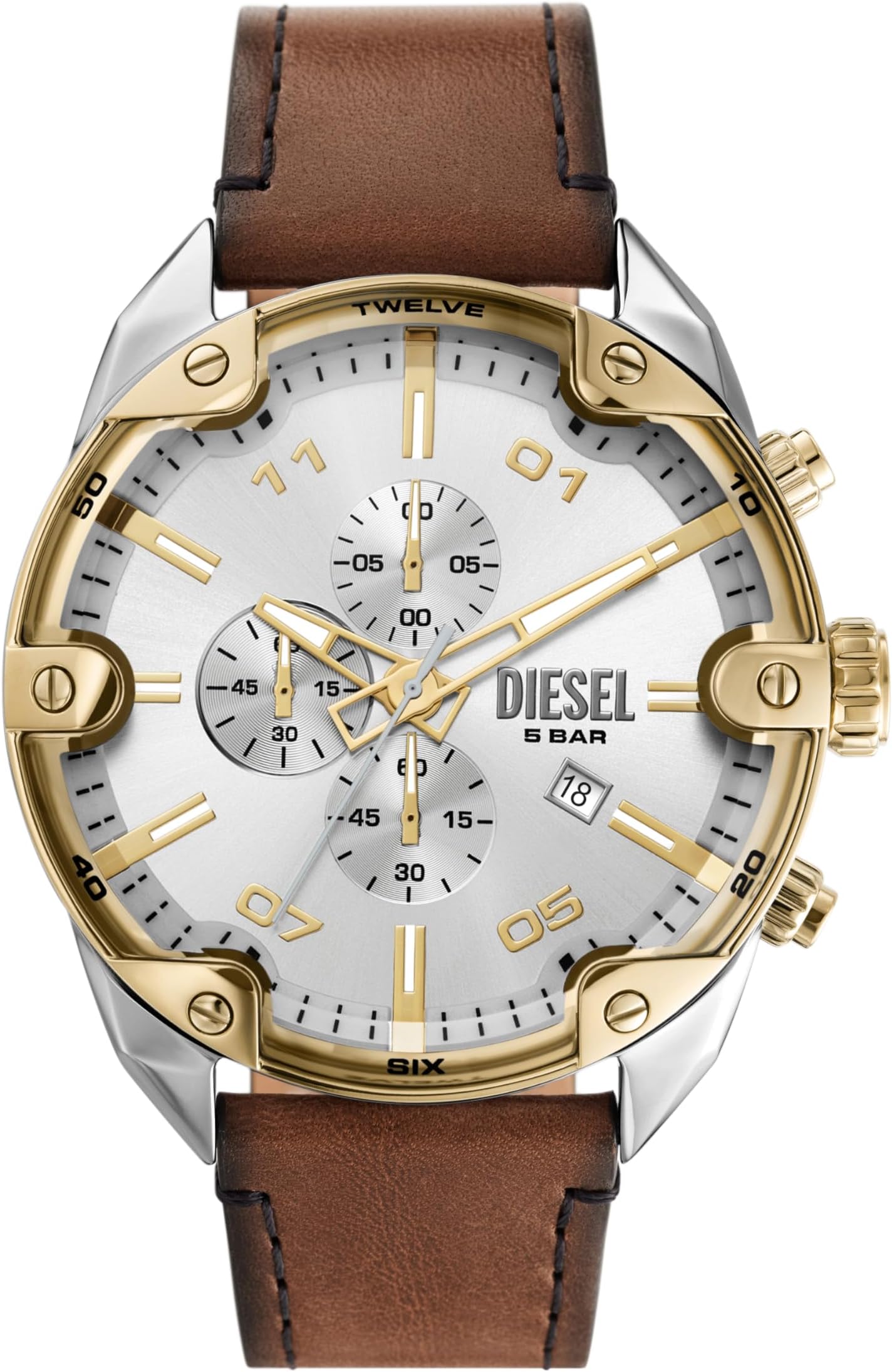 Diesel Analog Grey Over sized dial Men's Watch-DZ4527 : Amazon.in: Fashion