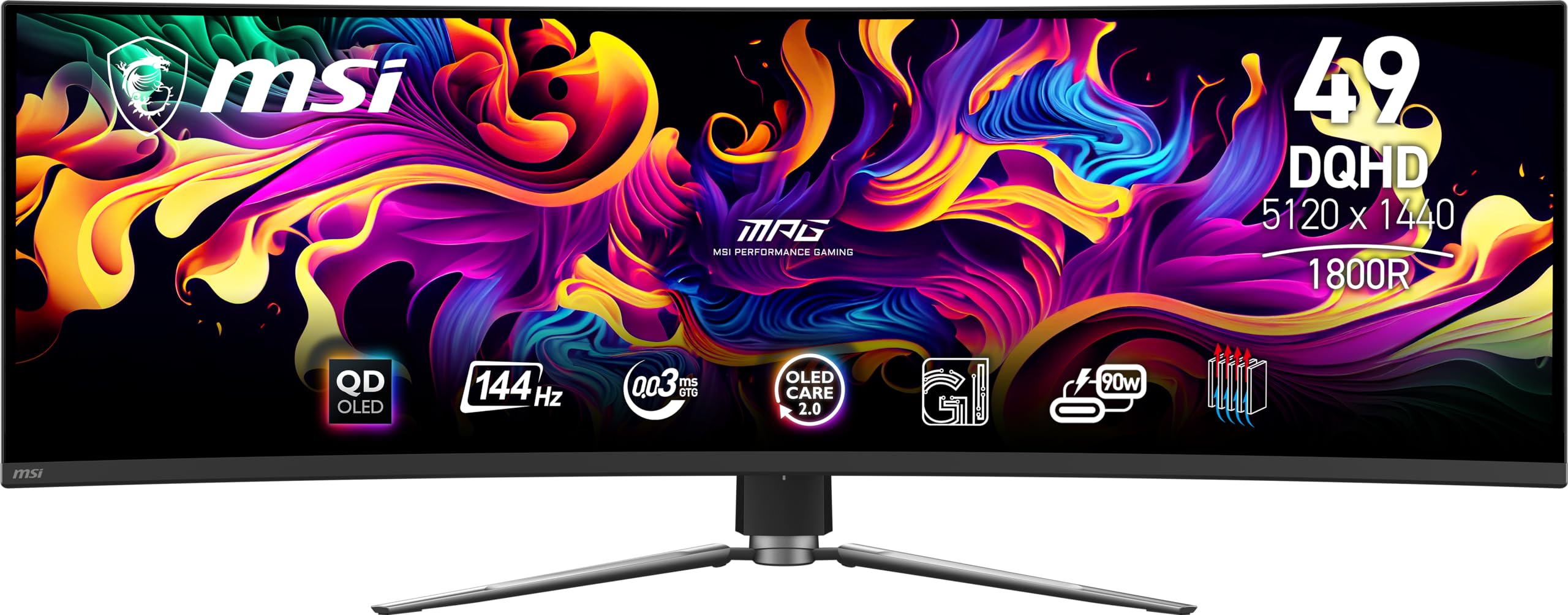 MSI MPG 491CQP QD-OLED Monitor Gaming Curvo DQHD de 49", Panel Quantum ...