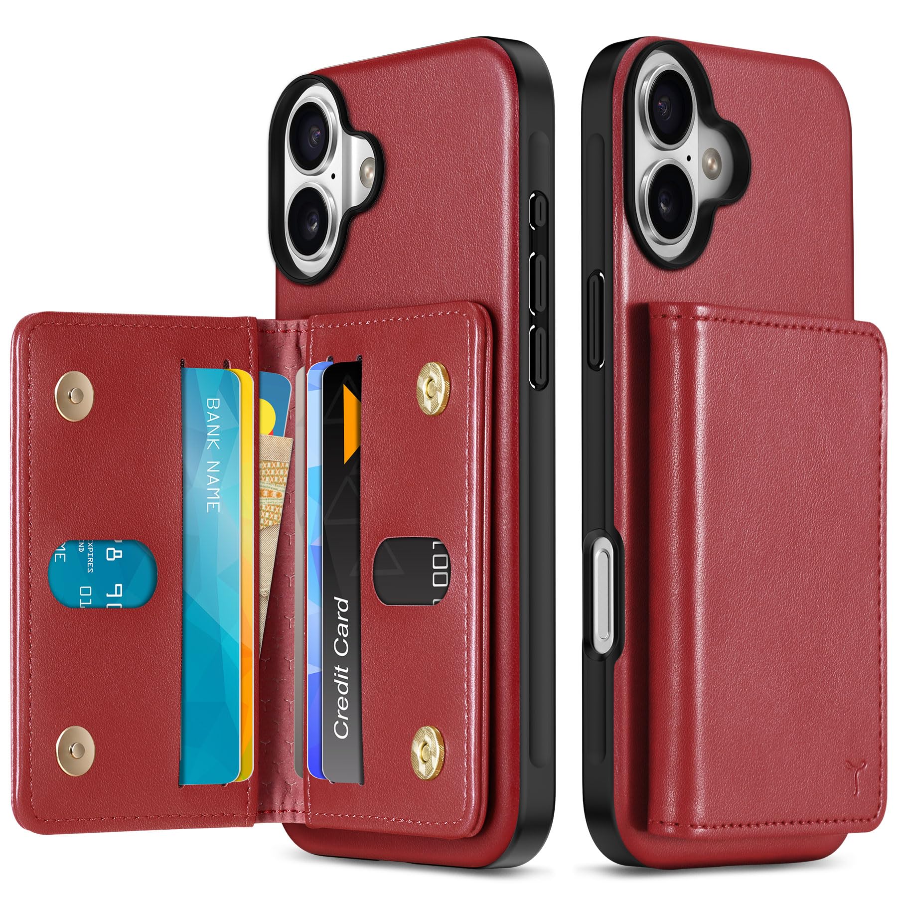 Amazon.com: TUCCH Case for iPhone 16 Plus with [Undetachable] Wallet ...