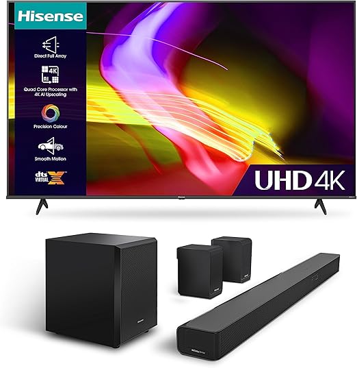 Hisense 4K UHD TV E6K and AX5100G with 340W Output and Dolby Atmos&DTS ...