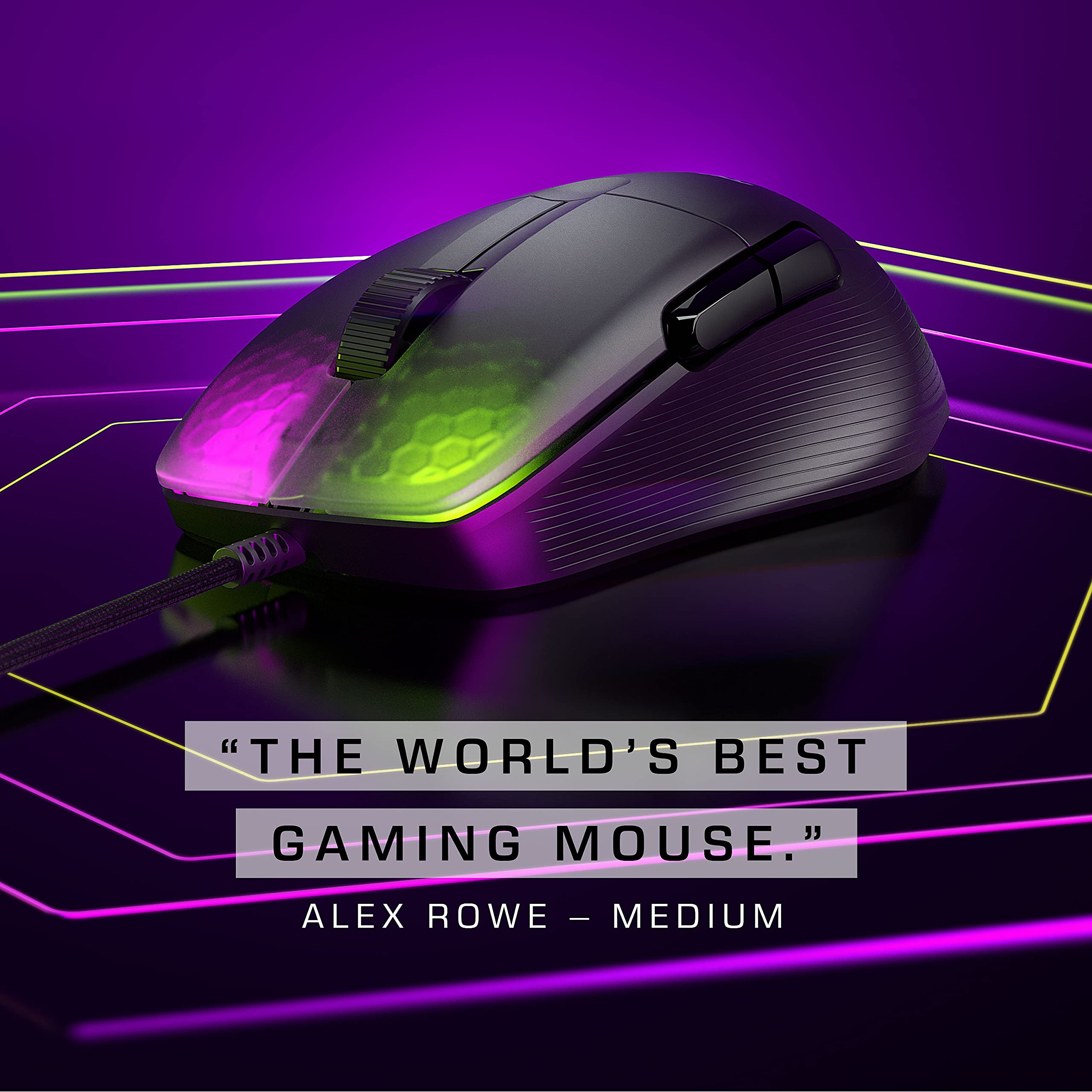 ROCCAT Kone Pro PC Gaming Mouse, Lightweight Ergonomic Design, Titan ...