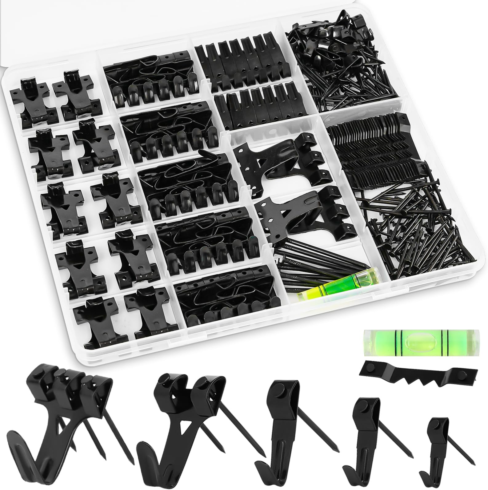 350PCS Picture Hanging Kit, Heavy Duty Photo Frame Hangers with ...
