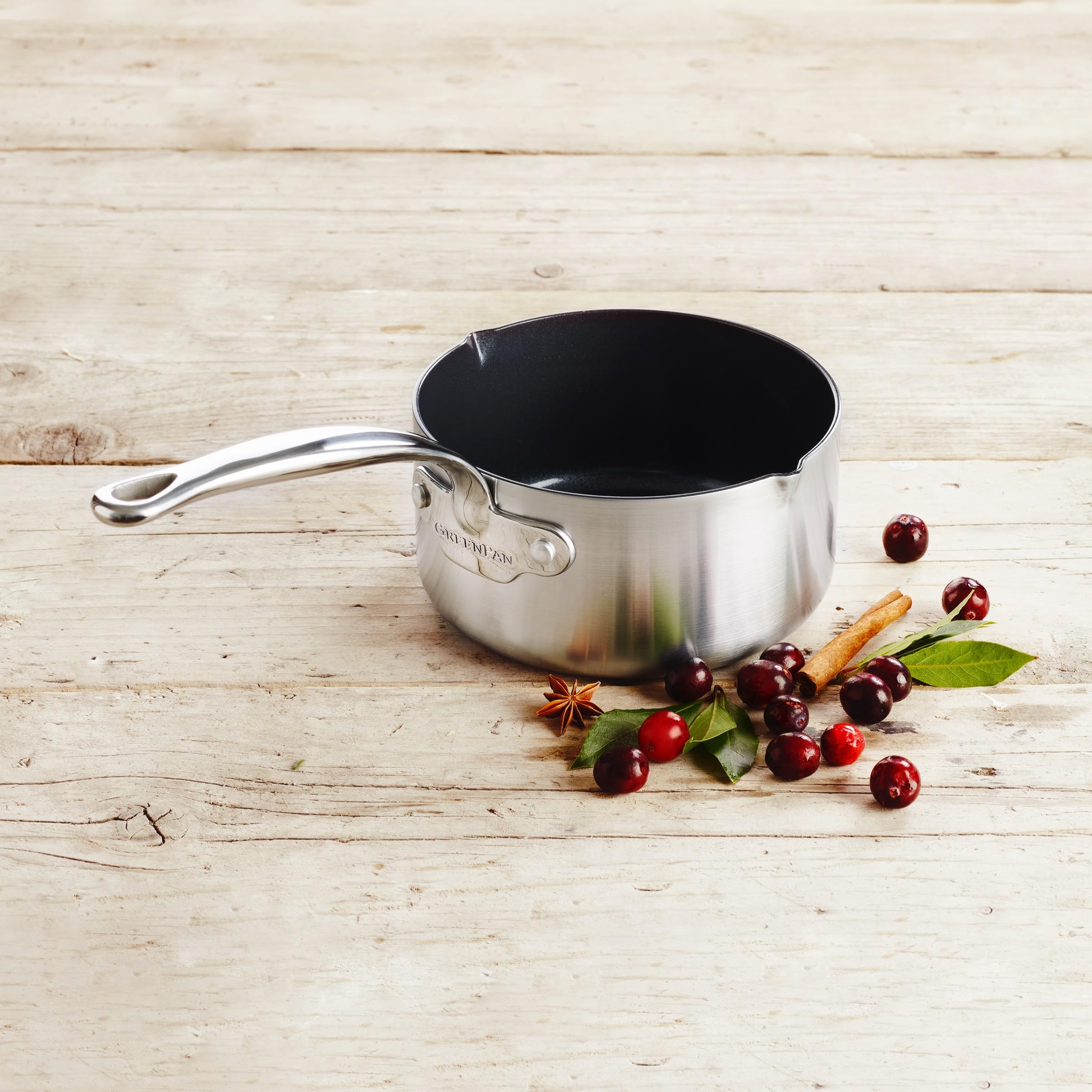 GreenPan Barcelona Evershine Tri-Ply Stainless Steel Healthy Diamond ...