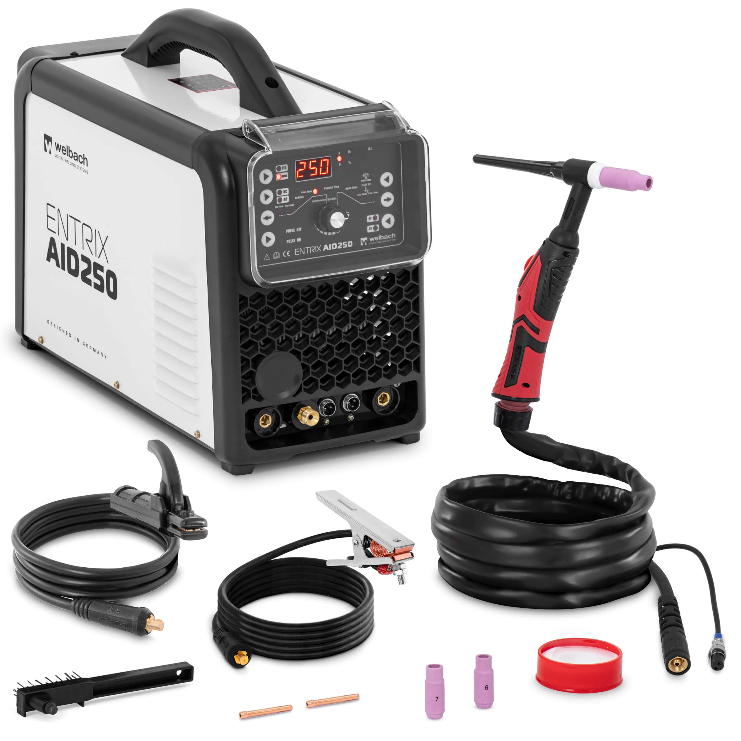 Buy Welbach Entrix AID250 TIG Welding Machine AC DC 2/4-Stroke Pulse ...