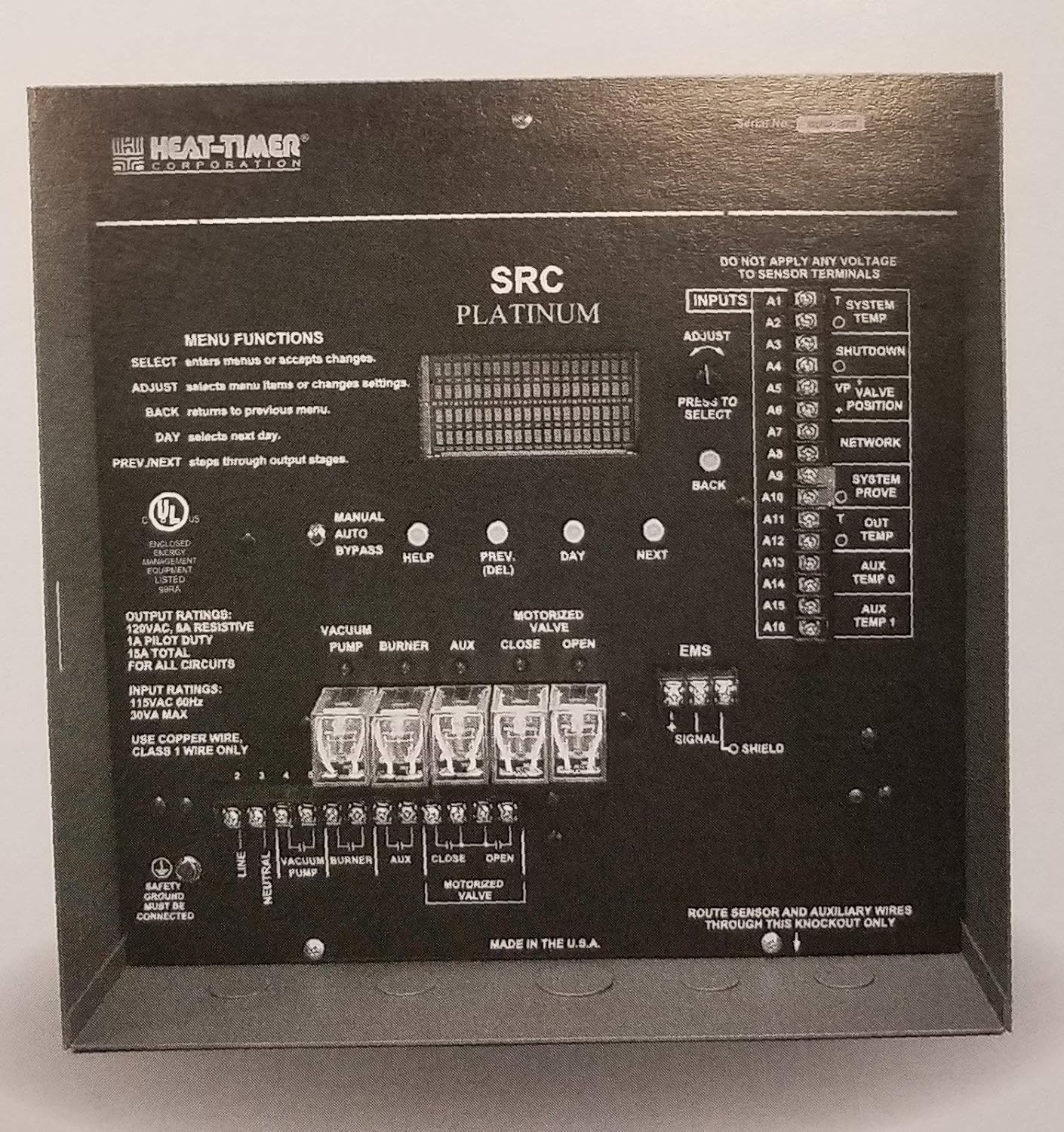 Heat-Timer 926810-RINET SRC Platinum Vacuum Steam Heating Control w ...