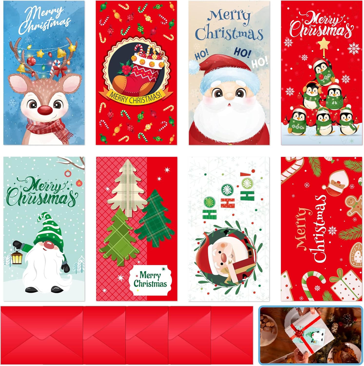 16pcs Christmas Money Wallets and Envelopes Christmas Money Wallets for ...