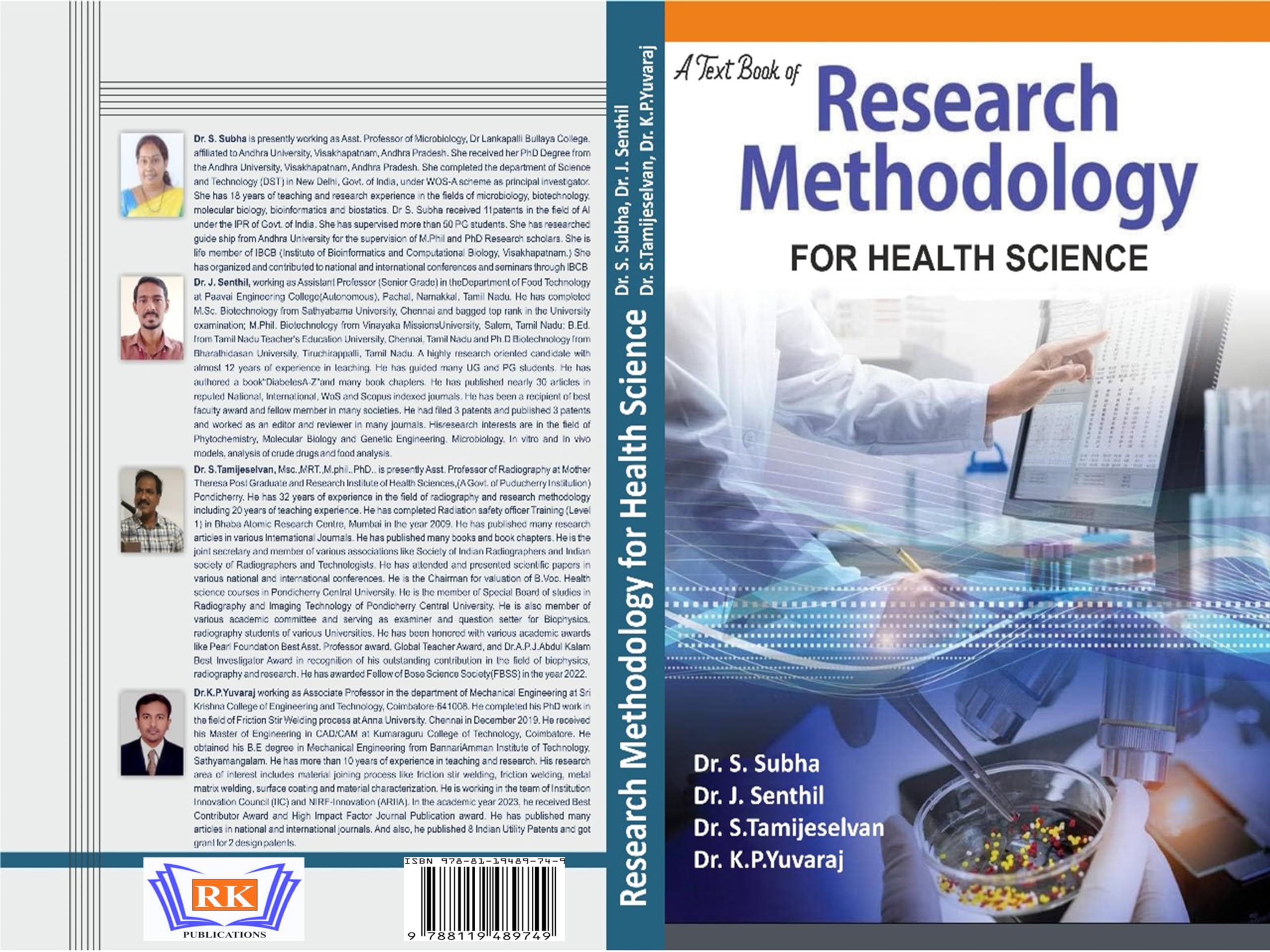 Research Methodology For Health Science : Dr. S. Subha, Dr. J. Senthil ...