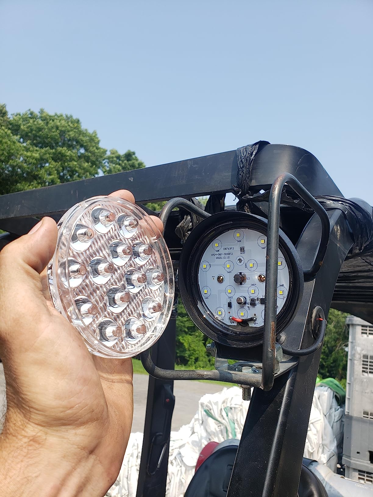 Zmoon LED Pod Lights 4.5'' Round LED Light Bar 2PCS, 140W 14000LM IP67 ...