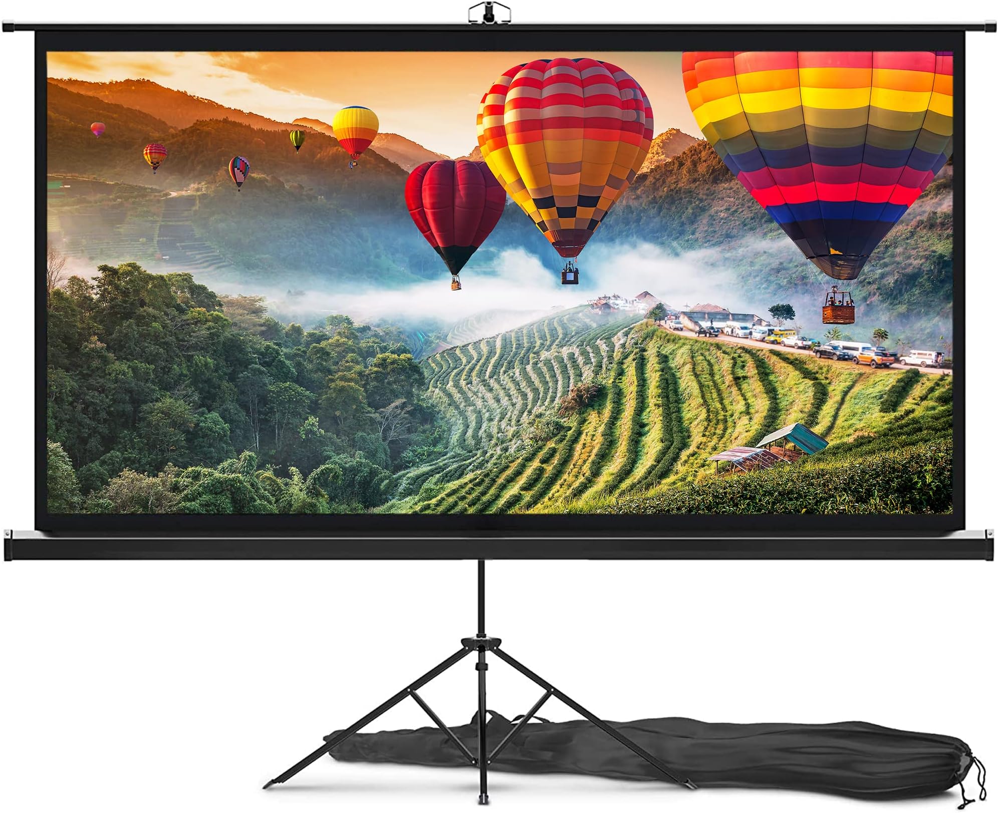 Amazon.com: Pyle Projector Screen with Stand - 80-Inch Floor Standing ...