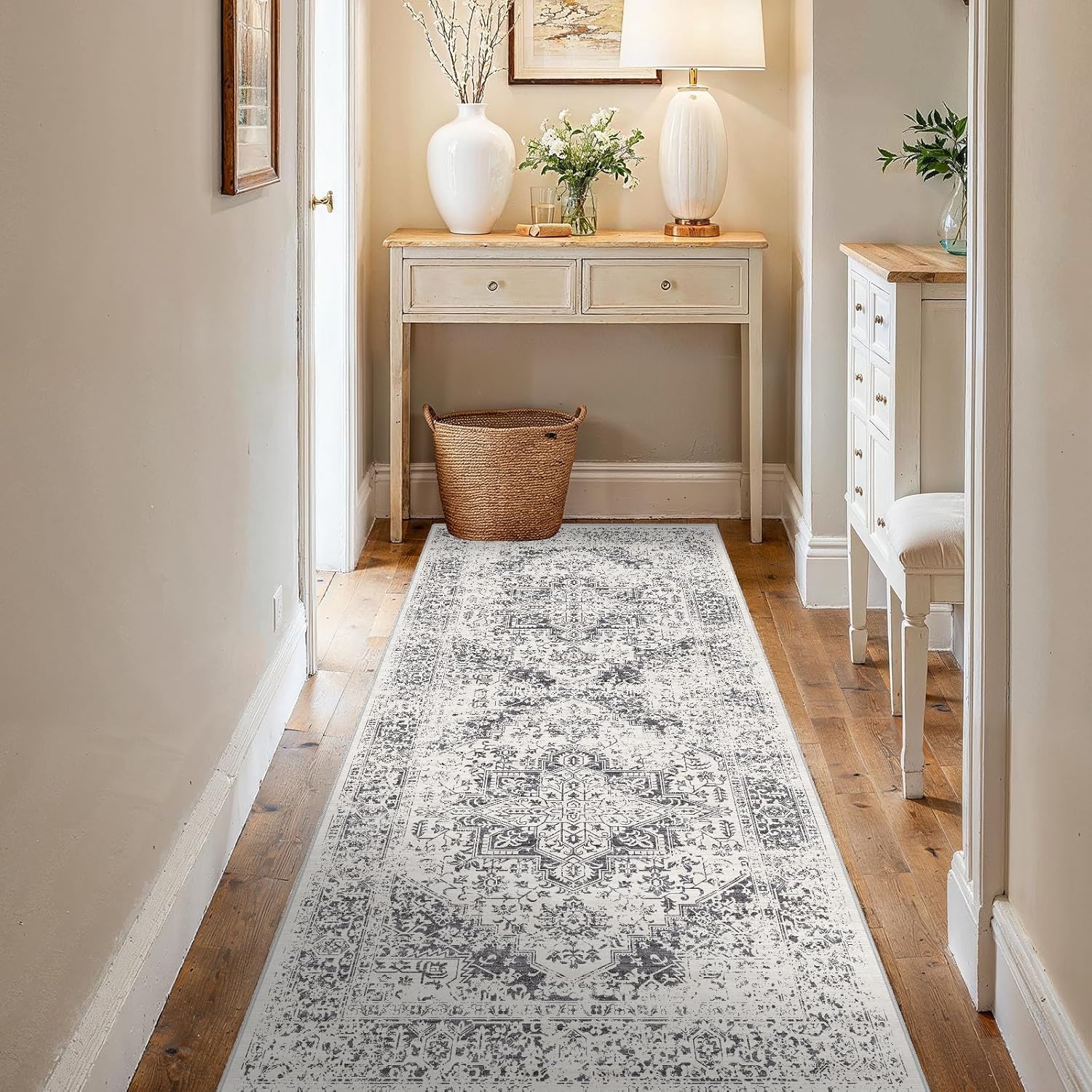 Amazon.com: 3x6 Washable Hallway Runner Rug - Non Slip Kitchen Runner ...