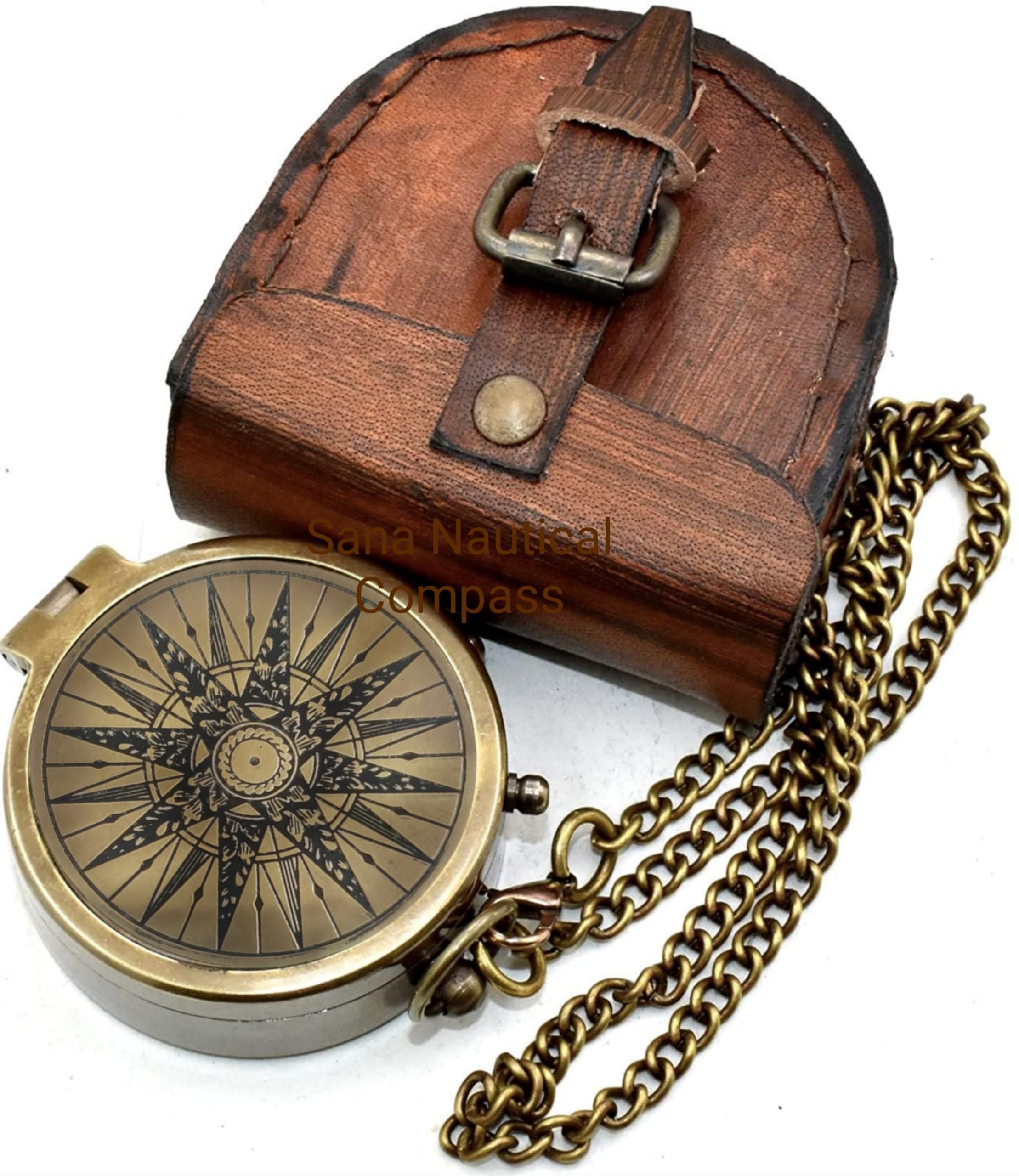 Military Compass for Hiking and Survival- Waterproof Brass Nautical ...