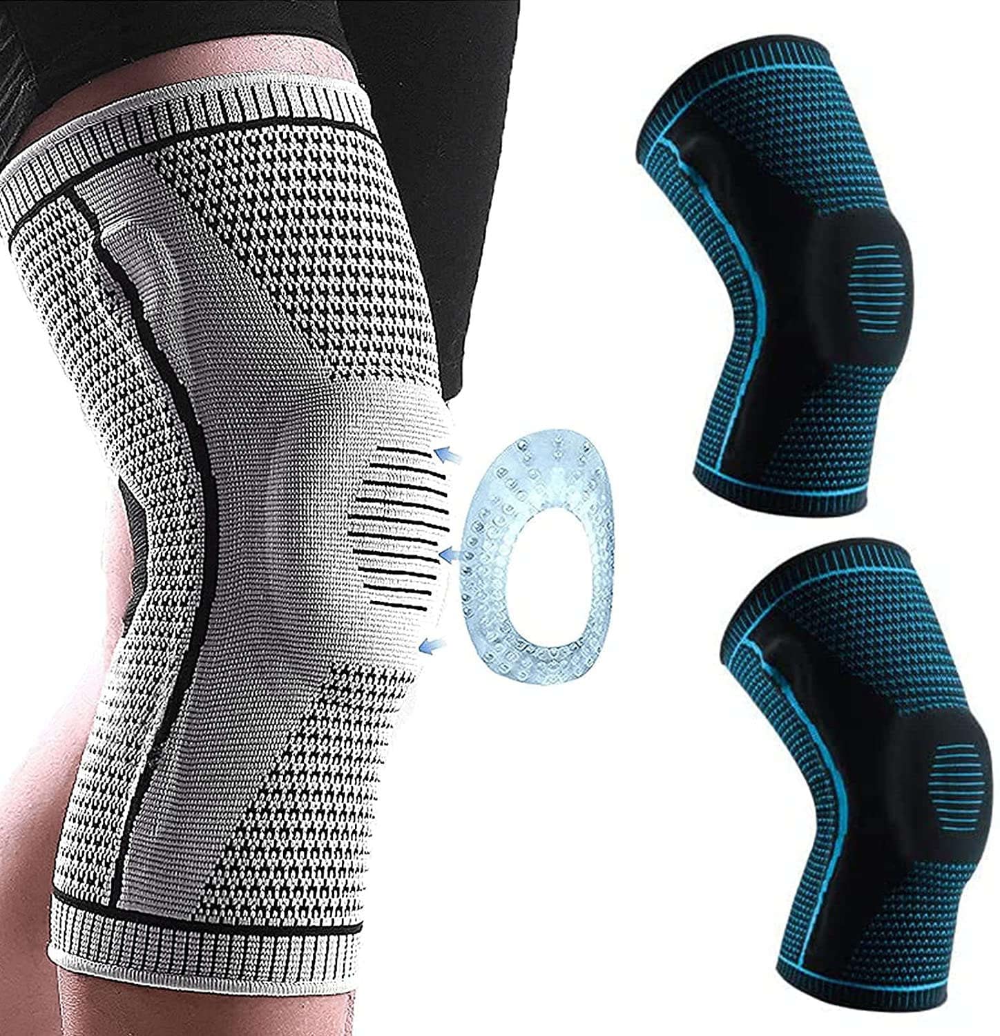 2 rodilleras de compresión Ultra Knee Elite - Rodillera profesional ...