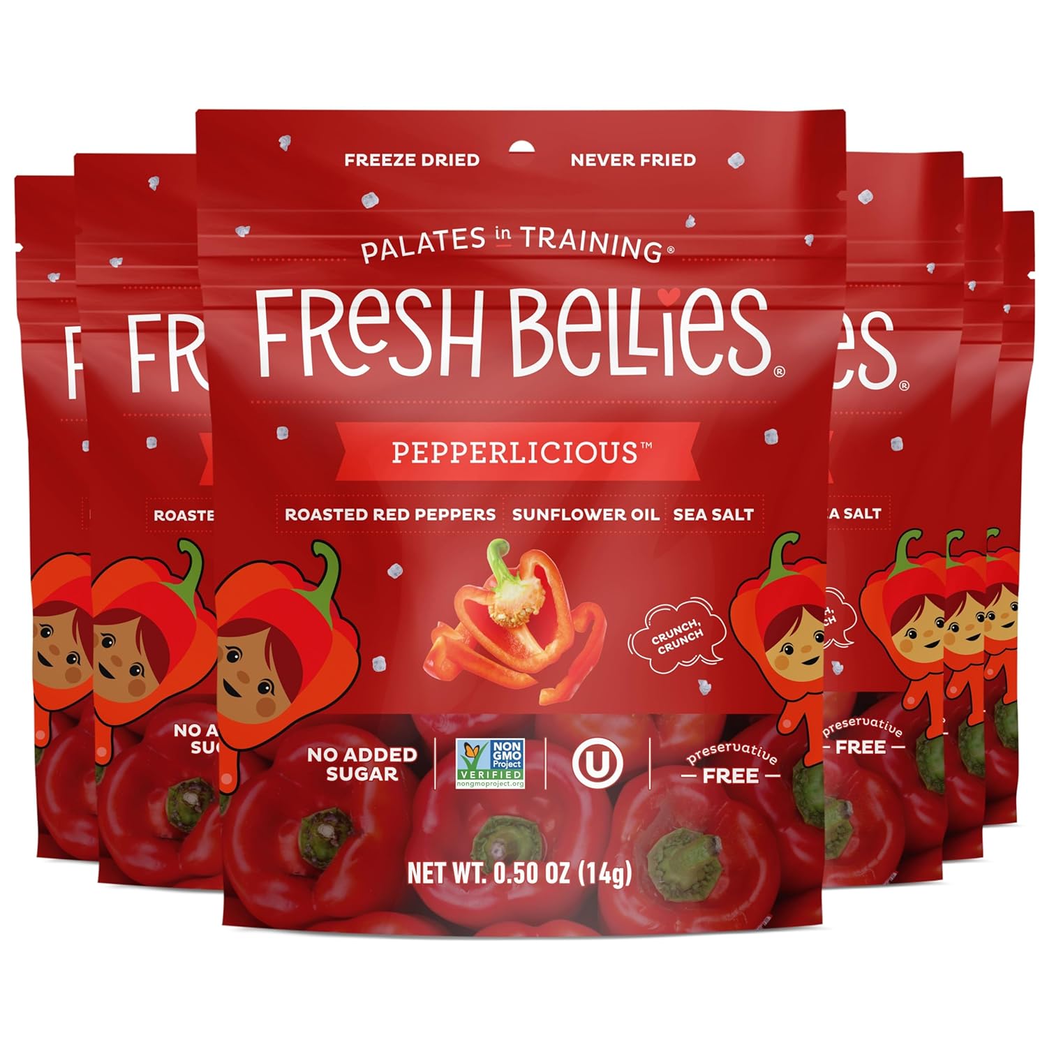 Amazon.com: Fresh Bellies Freeze Dried Vegetables Red Pepper for Kids ...