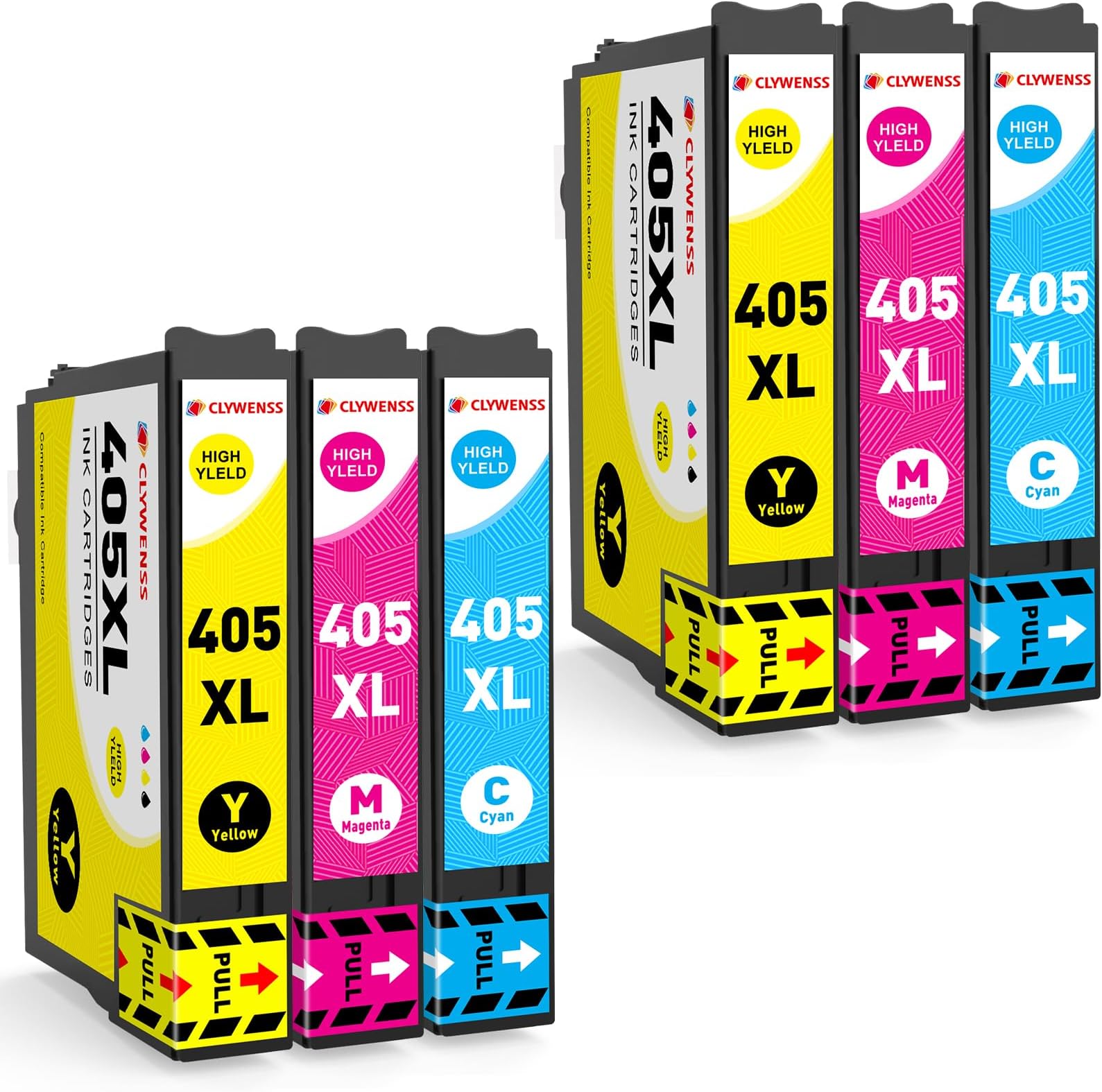 Clywenss 405XL Ink Cartridges Compatible with Epson 405 XL for ...