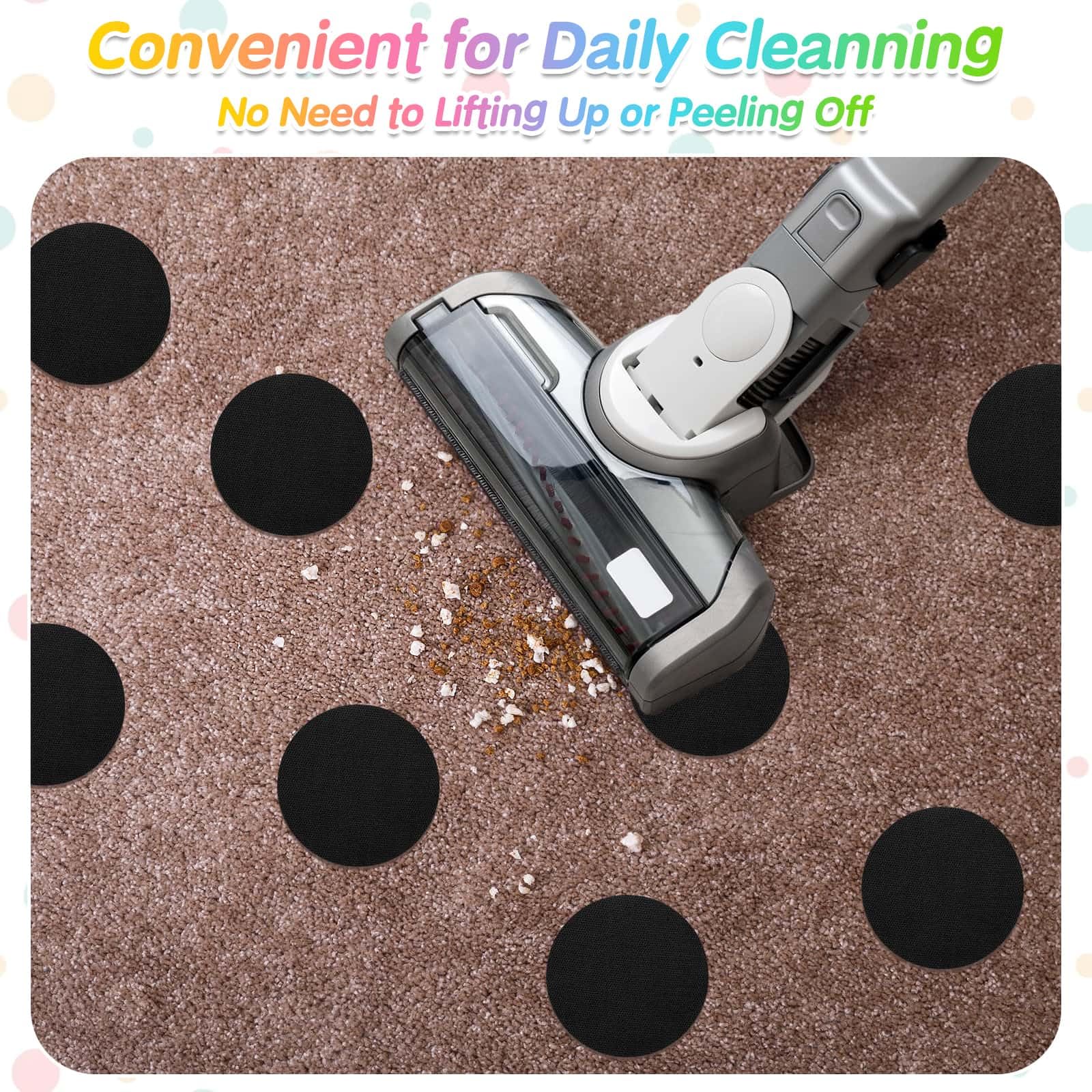 Snapklik.com : Shynek 48 Pcs Carpet Markers Black Circles Floor Dots ...