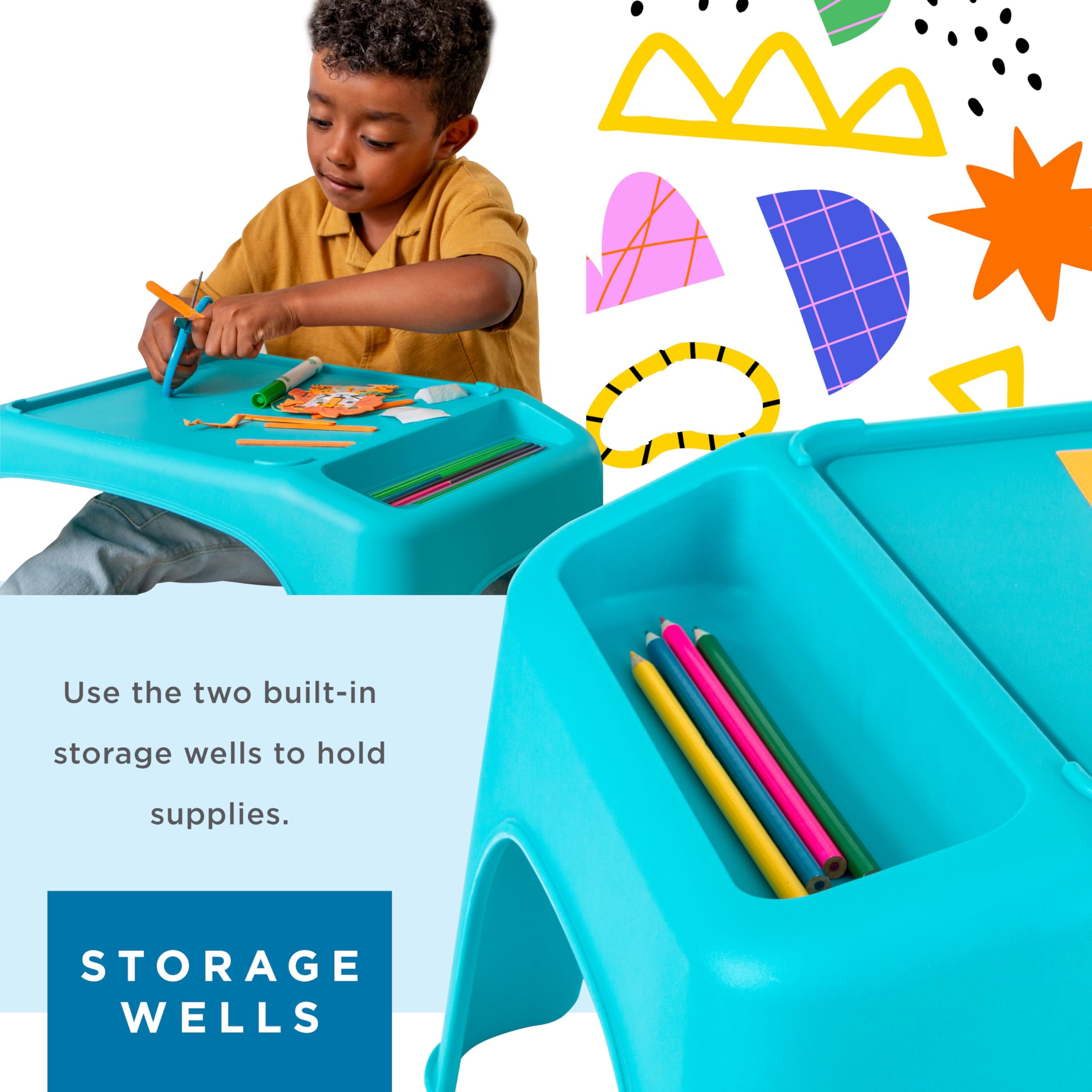 Snapklik.com : LAPGEAR Turtle Table Kids Activity Lap Desk Tray