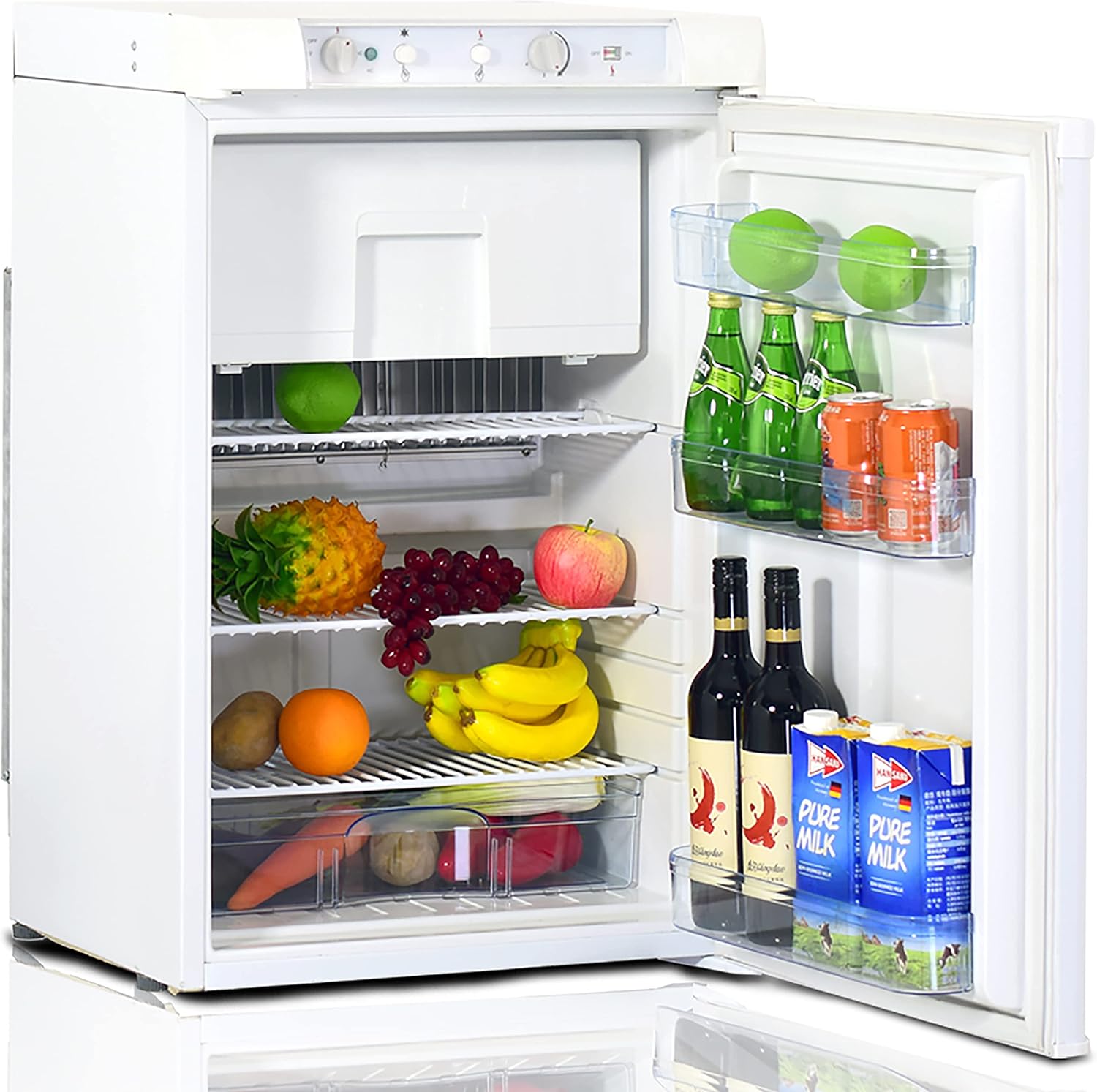 Amazon.com: Techomey Propane Refrigerator with freezer 3.5 Cu.Ft ...