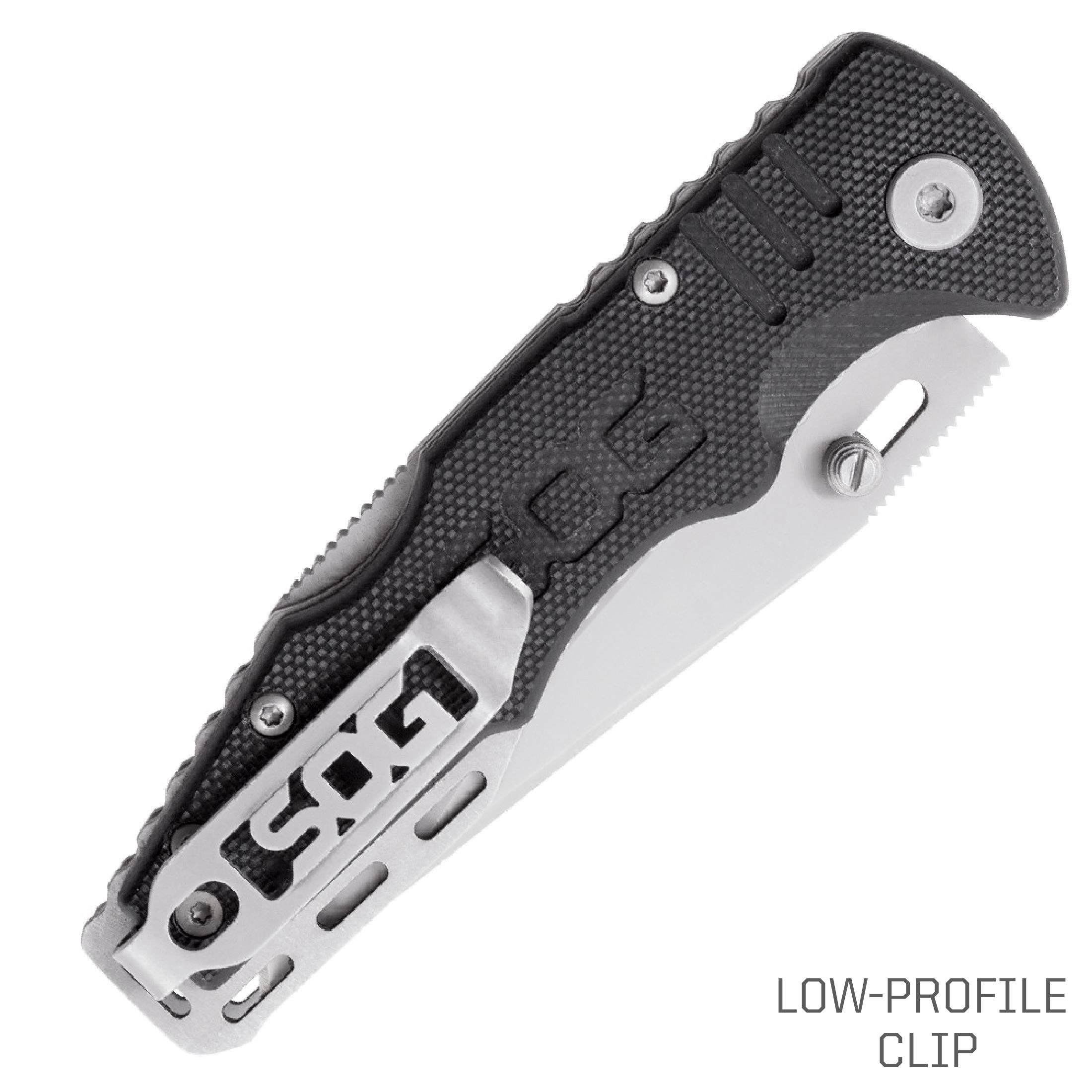 SOG Salute Mini Tactical Knife- EDC Folding Pocket Knife with 3.1 Inch ...