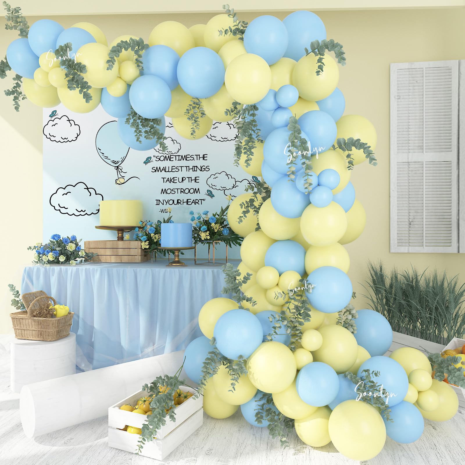 Blue And Yellow Baby Shower Themes