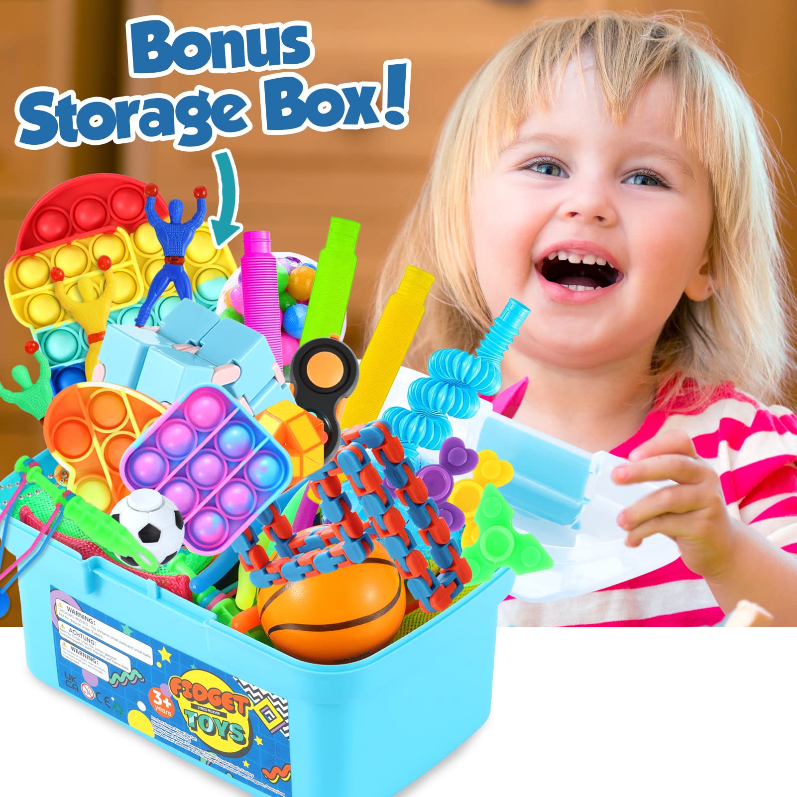 50 Pcs Fidget Toys Pack, Party Favors for Kids, Birthday Surprise ...