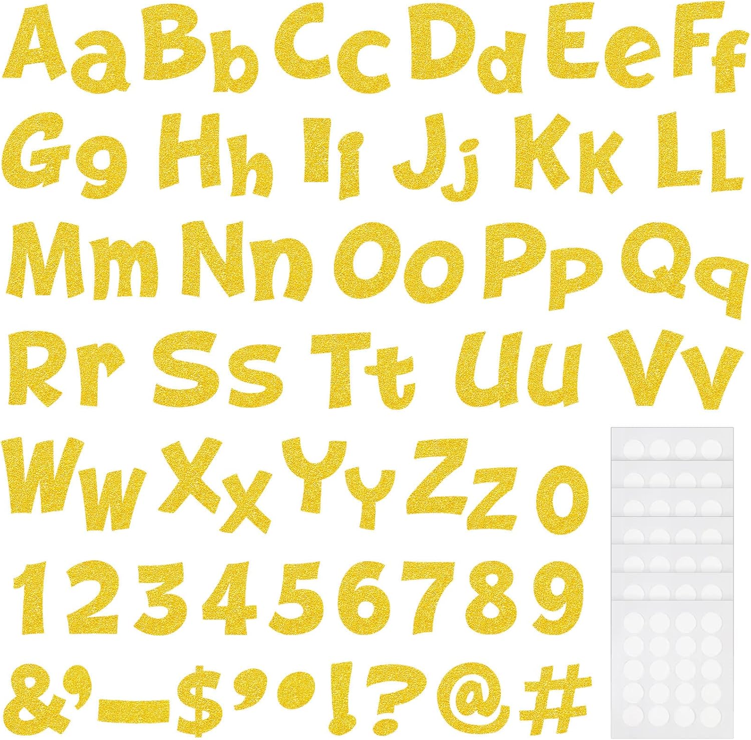 Amazon.com : Colarr 216 Pcs Glitter Bulletin Board Letters for ...