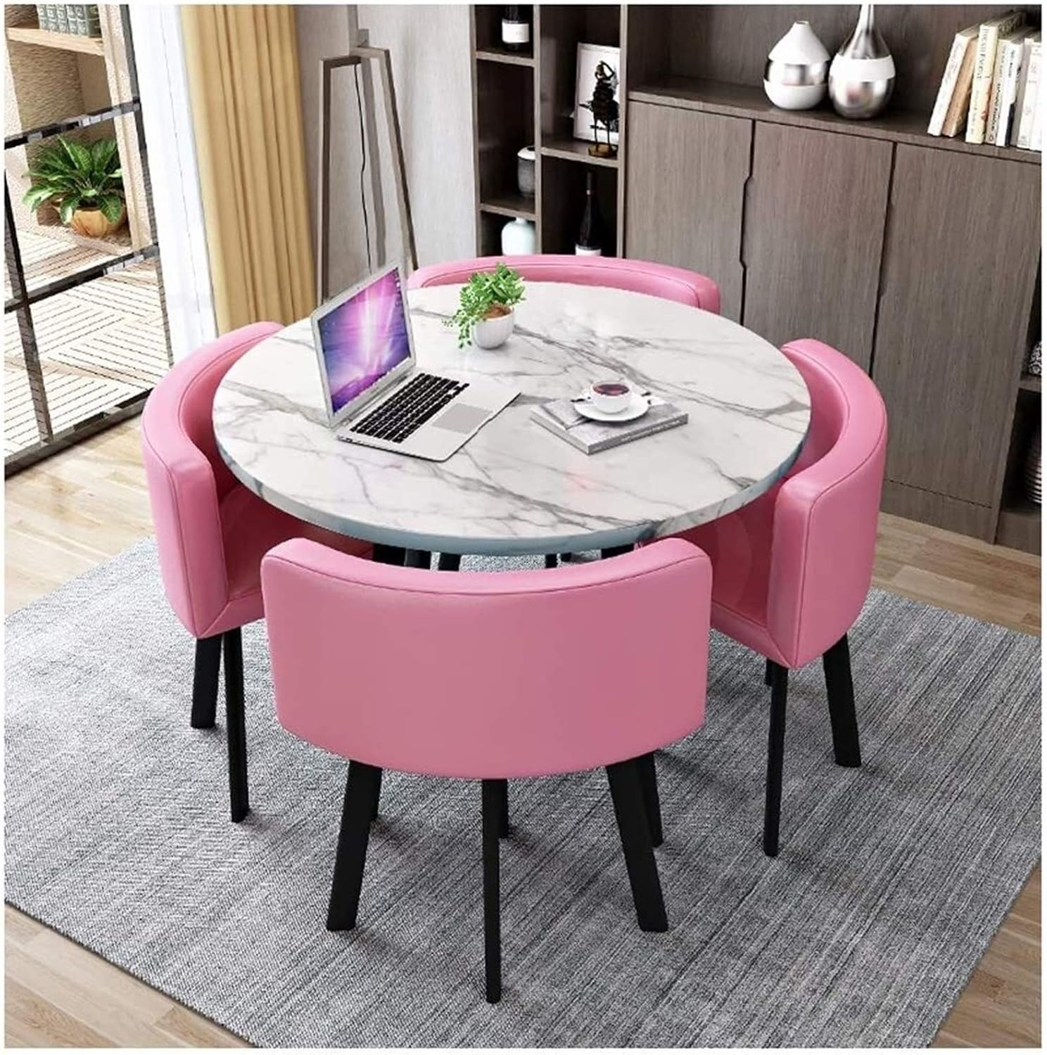 Amazon.com : Office Business Hotel Lobby Dining Table Set, Office ...