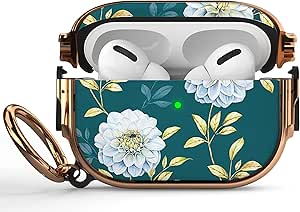 Amazon.com: Maxjoy for Airpods Pro 2nd/1st Generation Case with Lock, Flower AirPod Pro 2 Case ...