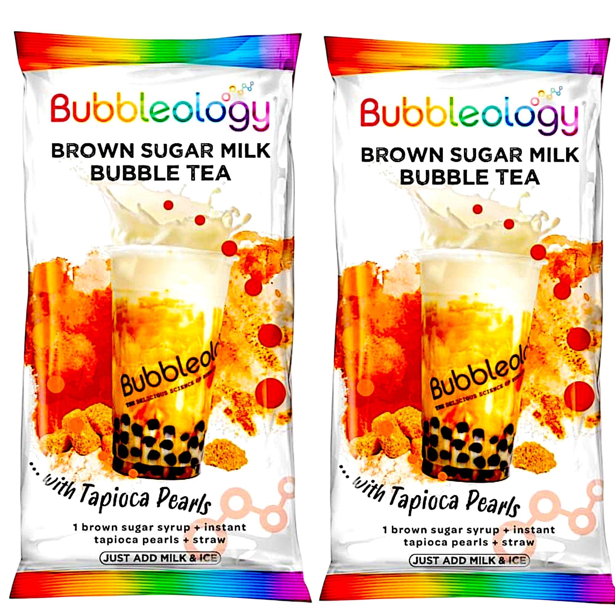 Buy Bubble Tea Kit Duo, Brown Sugar Milk or Taro Milk Flavors, Tapioca ...