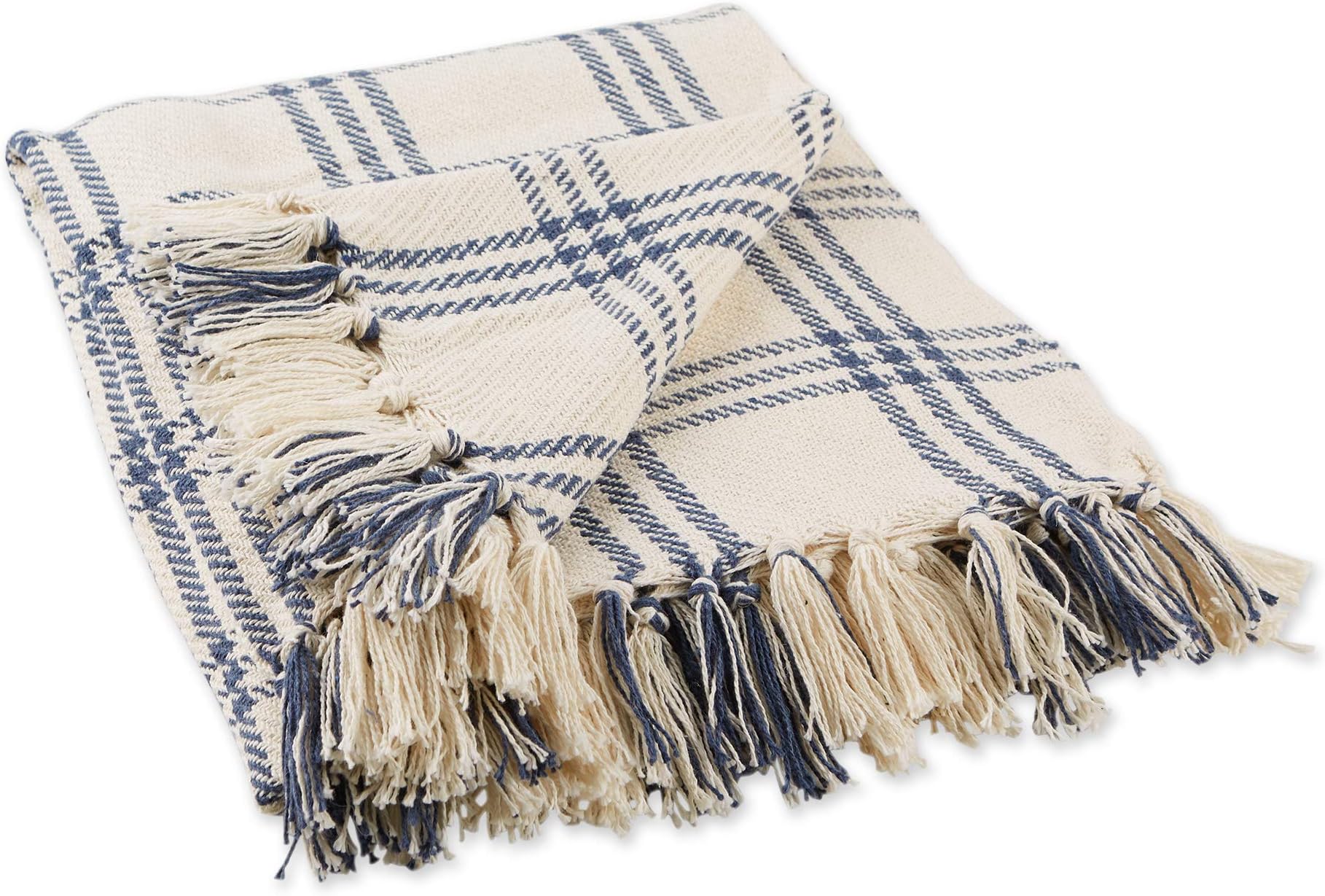 Amazon.com: C&F Home Nantucket Stripes Navy And White Striped Throw ...