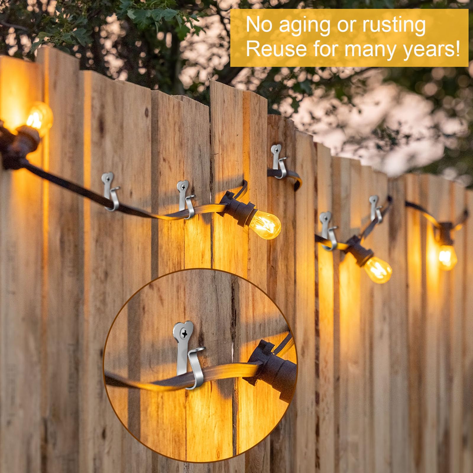 Snapklik.com : Light Hanger Hooks, Screw Hooks For Hanging Christmas ...
