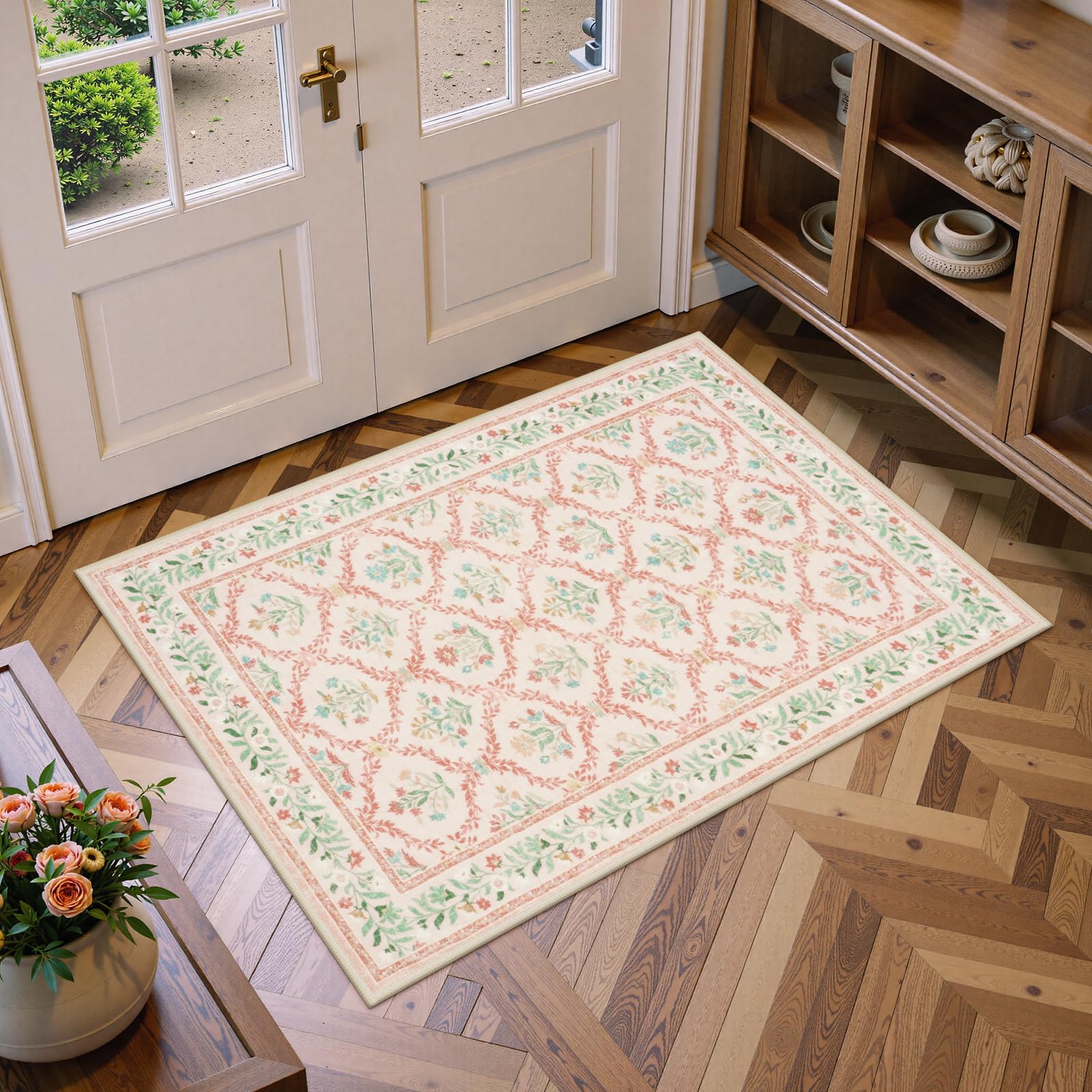 Amazon.com: Uphome Moroccan Trellis Washable Rug, 2x3 Vintage Small ...