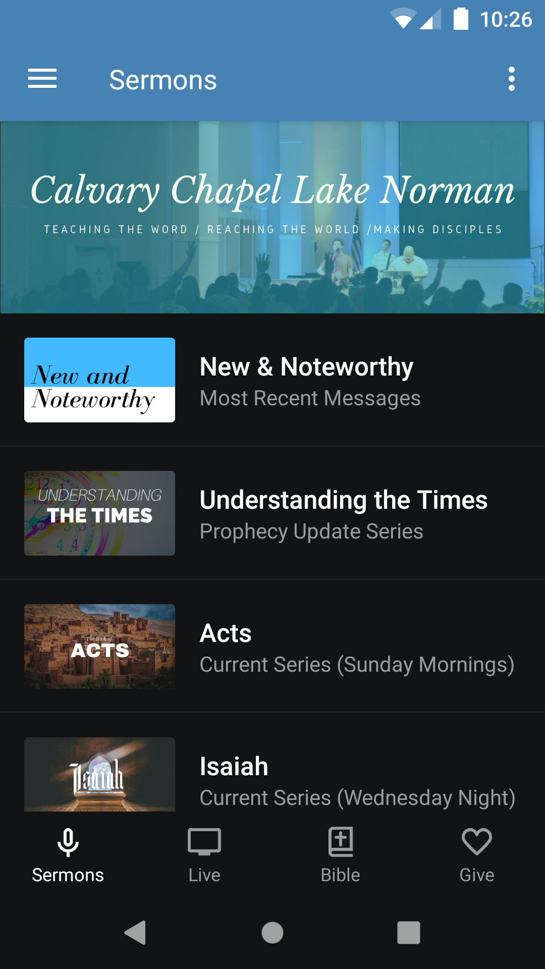 Calvary Chapel Lake Norman - App on Amazon Appstore