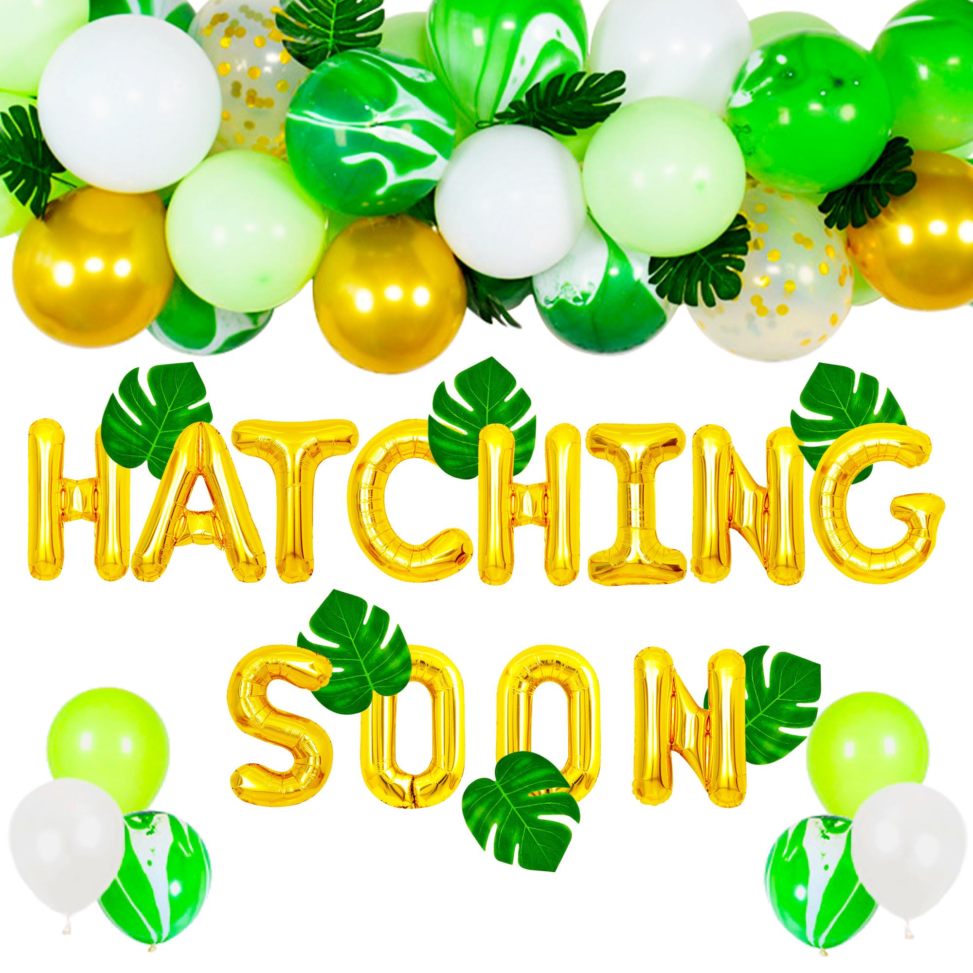 Amazon.com: LaVenty Hatching Soon Baby Shower Decoration Hatching Soon ...