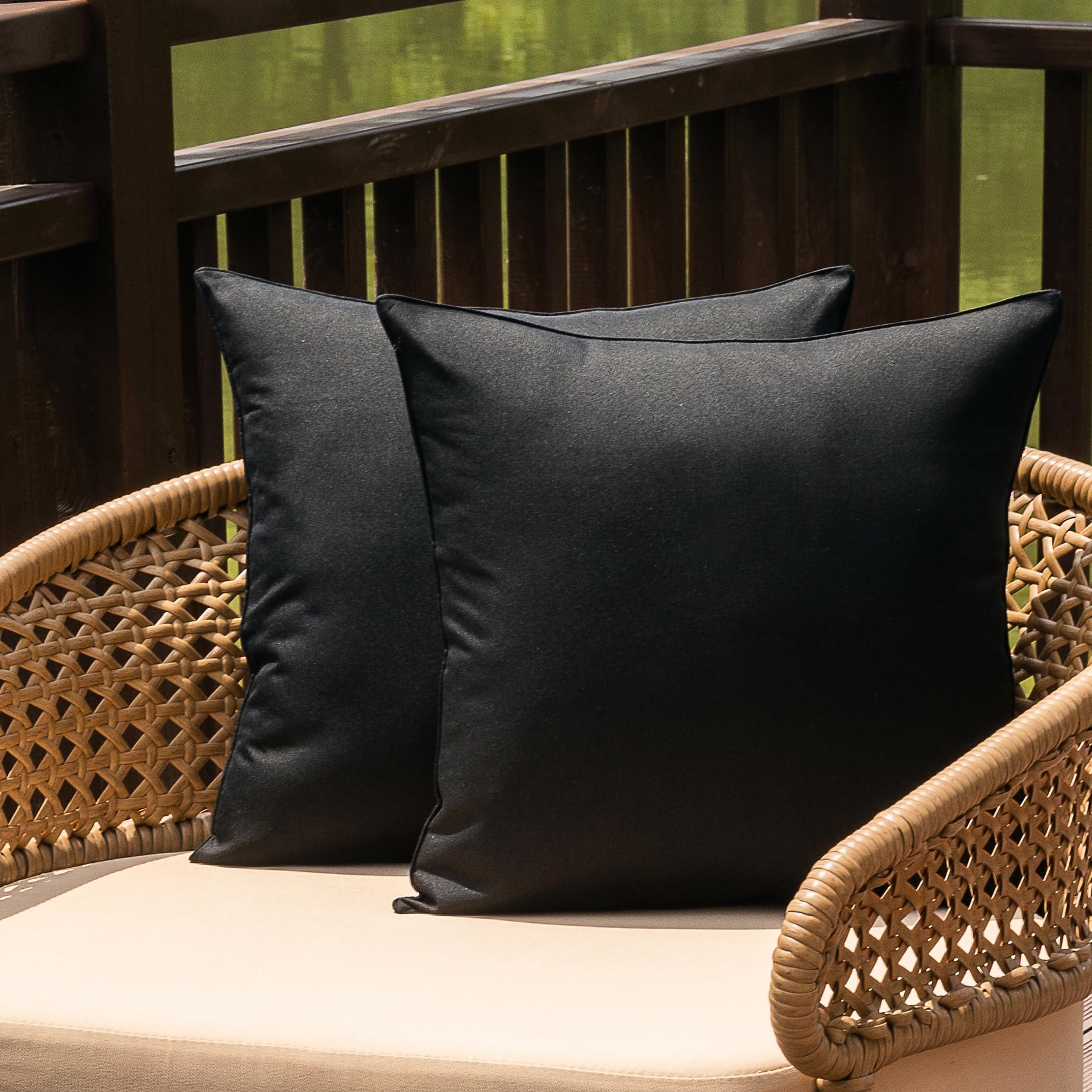 Amazon.com : Kevin Textile Pack of 2 Decorative Outdoor Waterproof ...