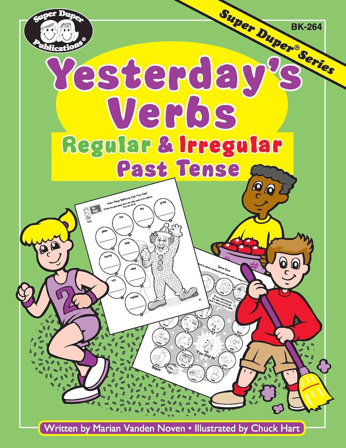 Yesterday's Verbs: Regular & Irregular Past Tense (Super Duper, BK-264 ...