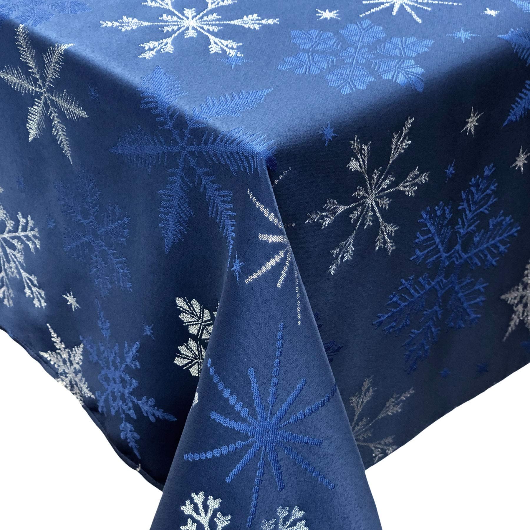 Amazon.com: Lintex Frozen Blue Snowflakes Cotton Christmas Fabric ...