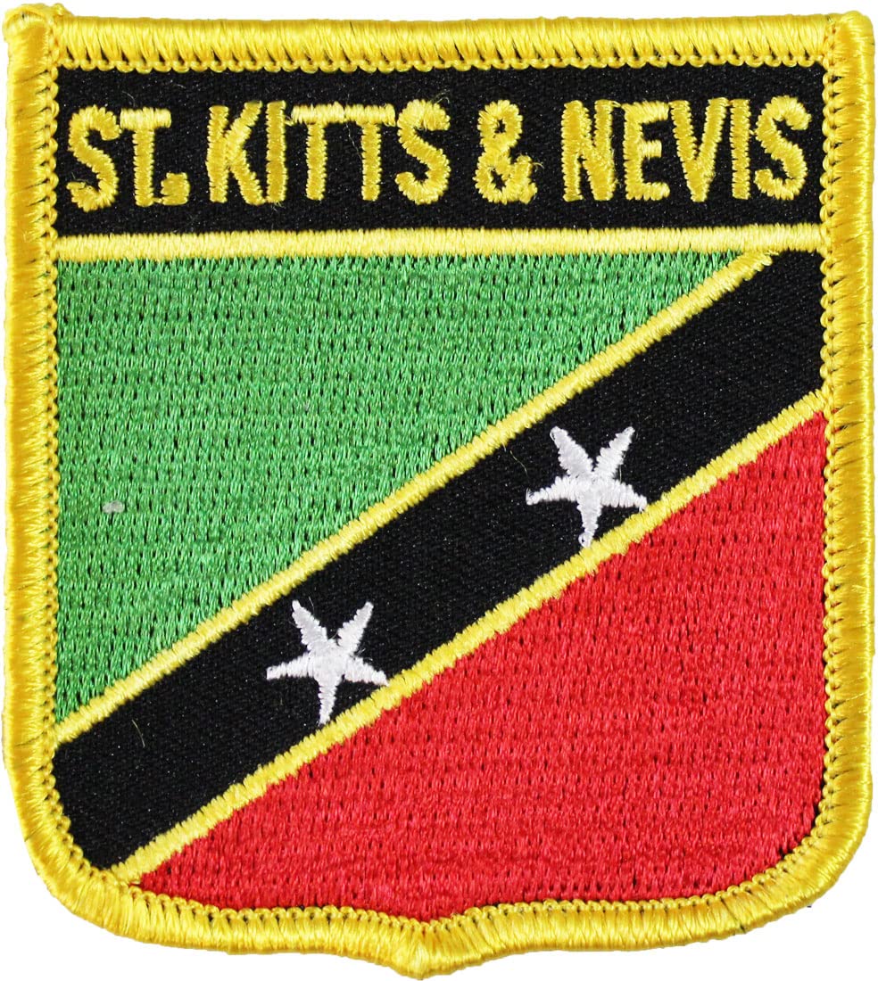 Amazon.com: St. Kitts and Nevis - Country Shield Patch : Clothing ...