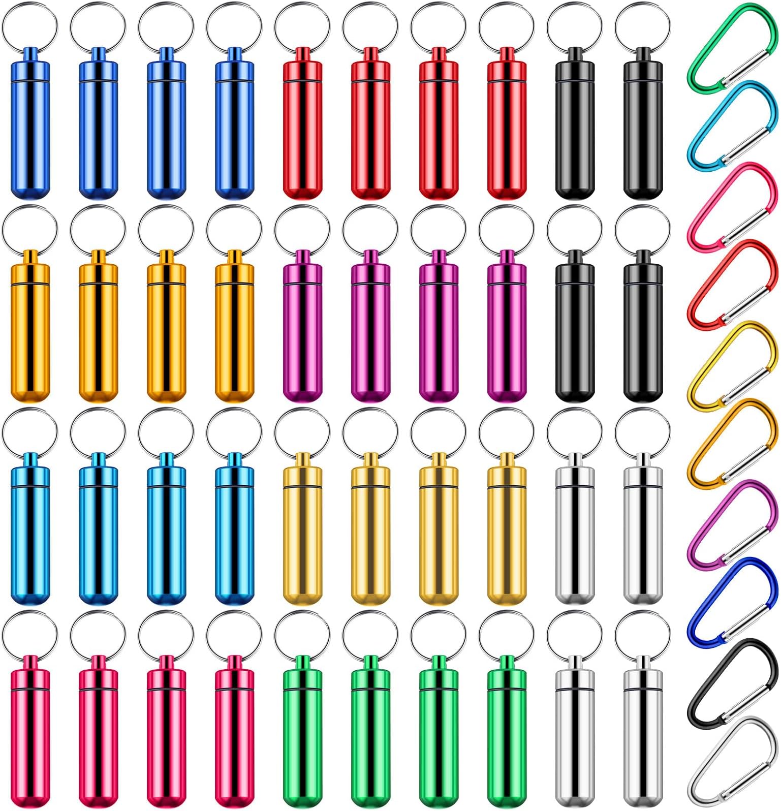 Amazon.com: Mumufy 32 Pcs Travel Pill Organizer 10 Compartments Pocket ...