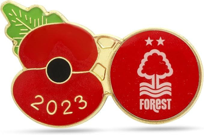 Royal British Legion Nottingham Forest Red Poppy Football Pin 2023 ...