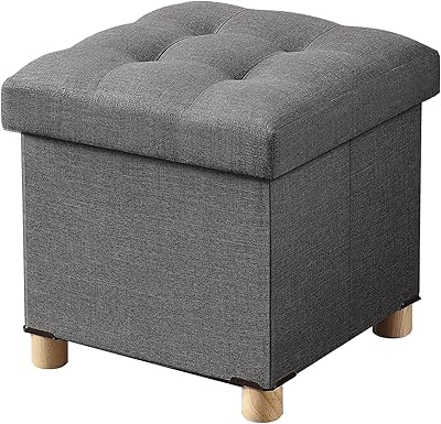 Amazon.com: Ornavo Home Storage Ottoman Small Rectangle Ottoman with ...