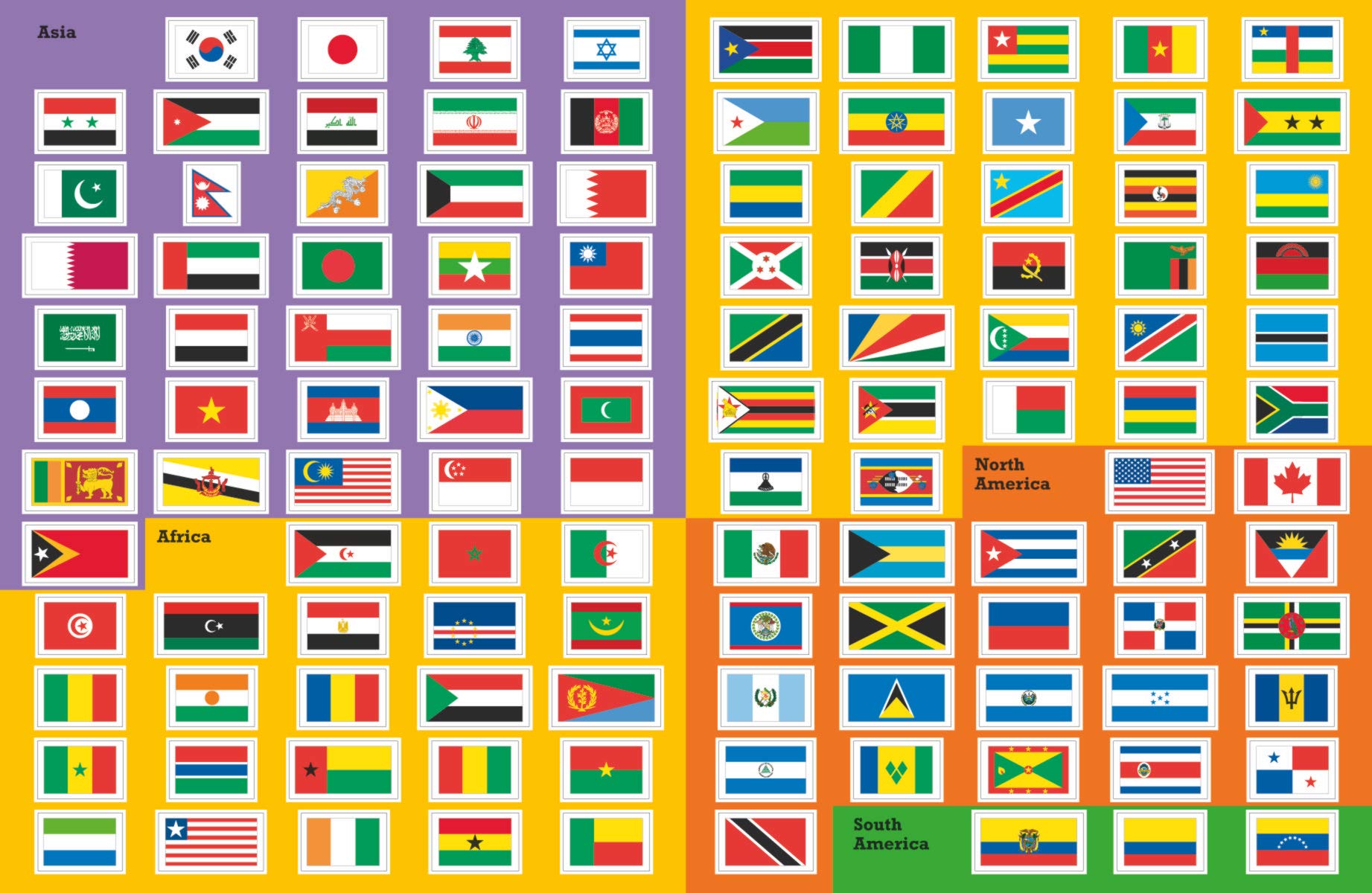 Snapklik.com : Flags Of The World: Giant Wall Chart And Sticker Book