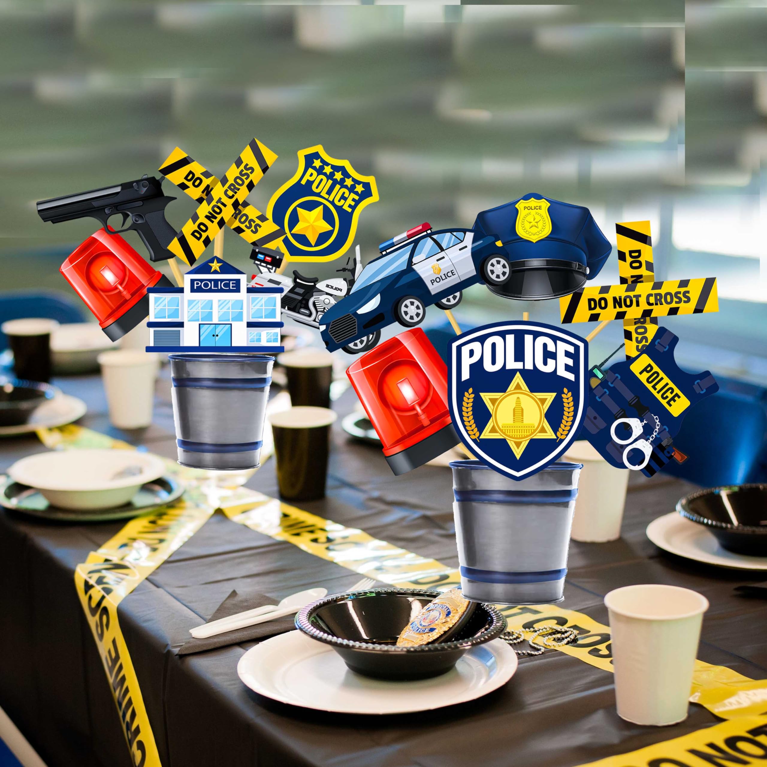 Police Retirement Party Centerpieces Ideas Congrats Officer Banner