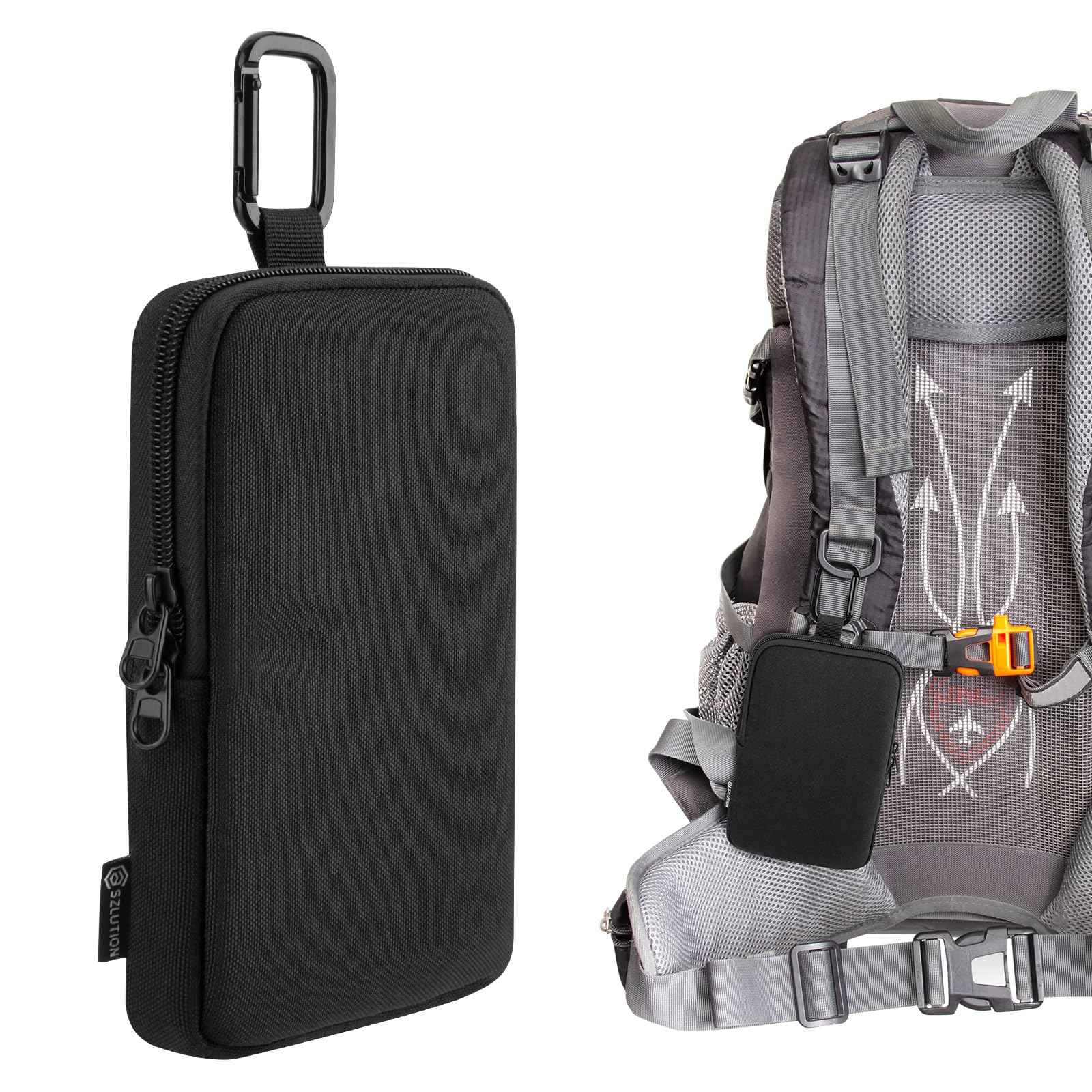 Amazon.com: CaSZLUTION Backpack Strap Pouch Phone Holder Compatible ...