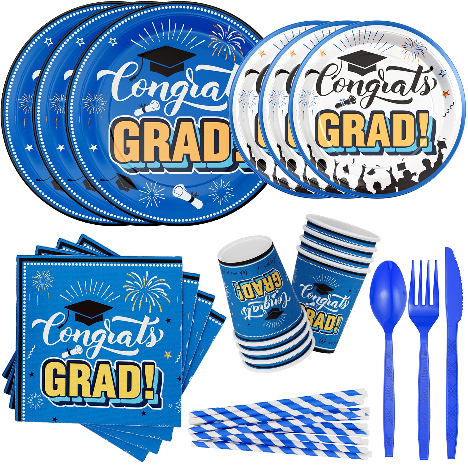 Amazon.com: 192pcs Graduation Party Supplies, Graduation Party ...
